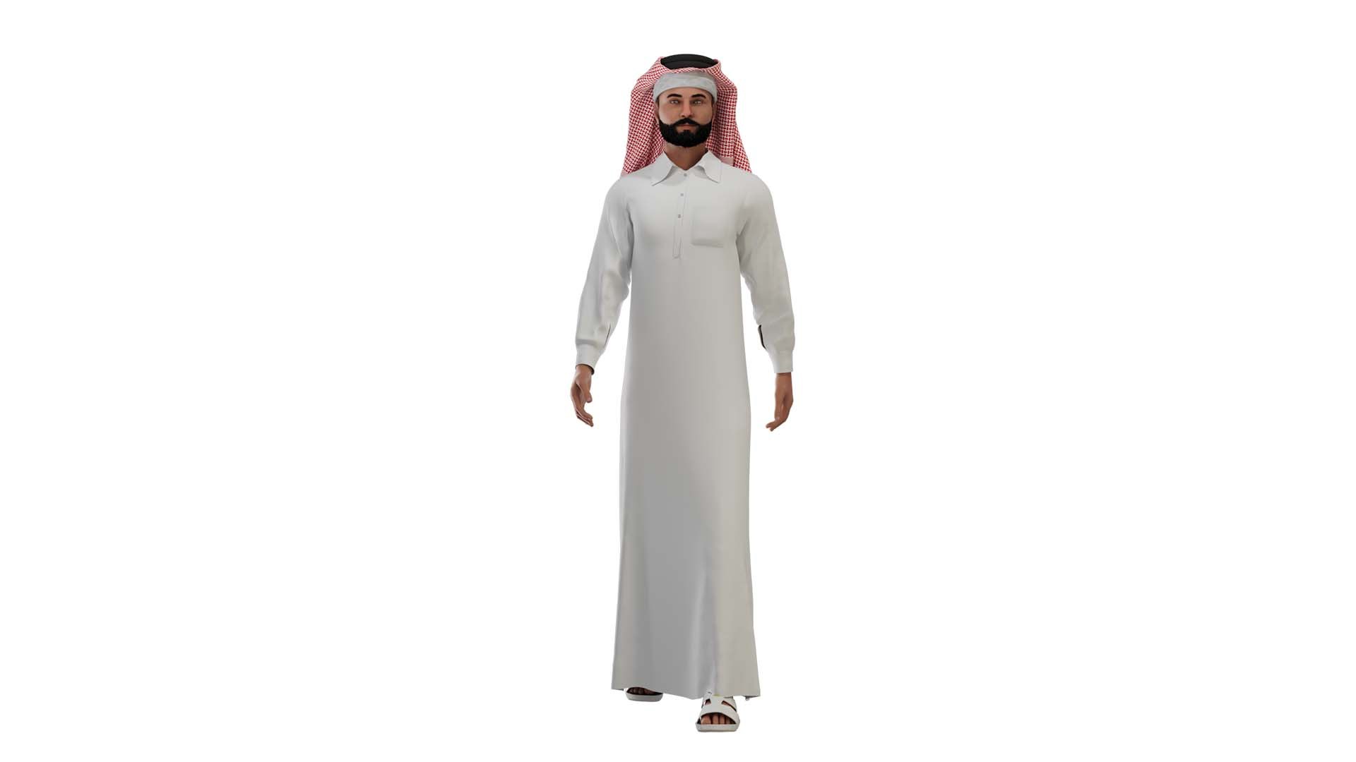Qatari Man 3D Model - TurboSquid 2129015