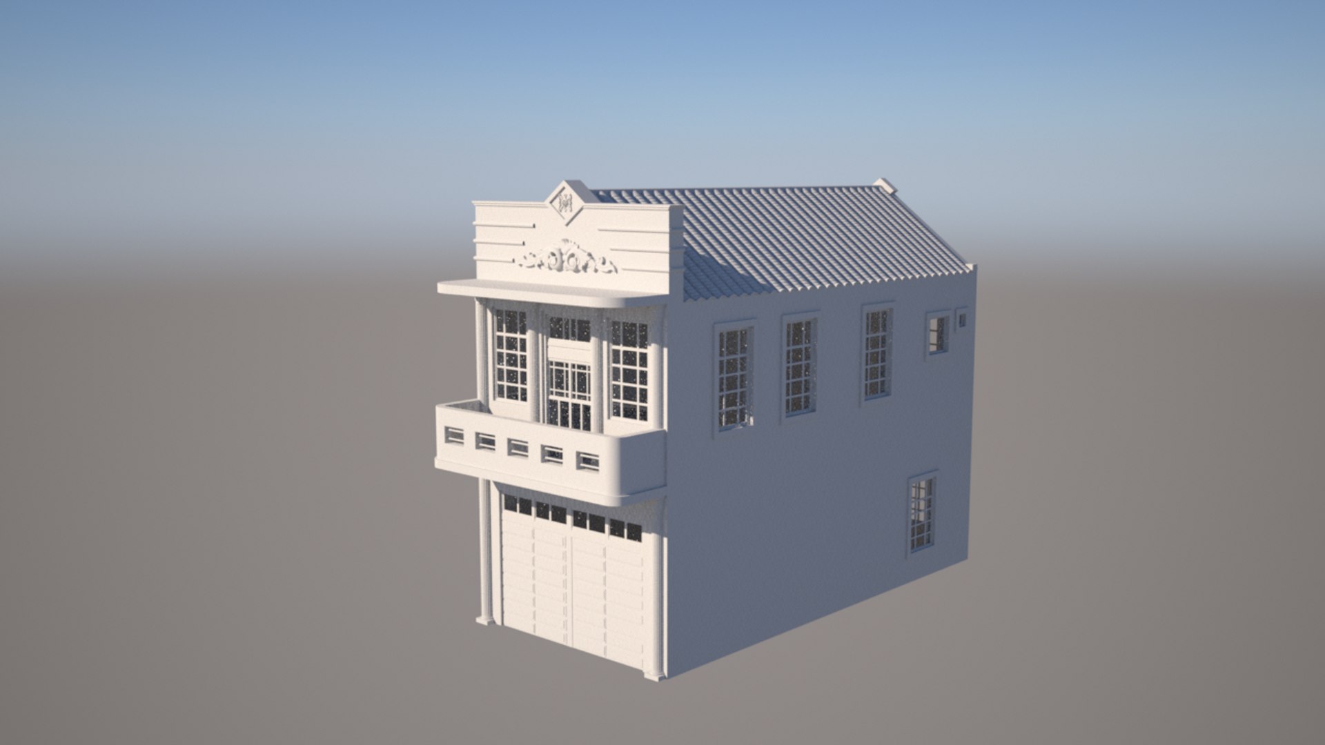 3ds traditional taiwanese house build