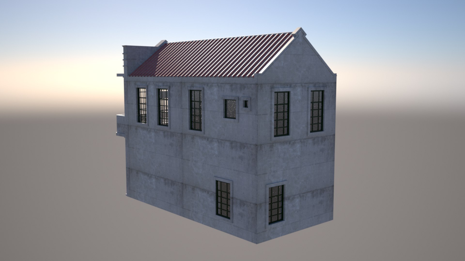 3ds traditional taiwanese house build