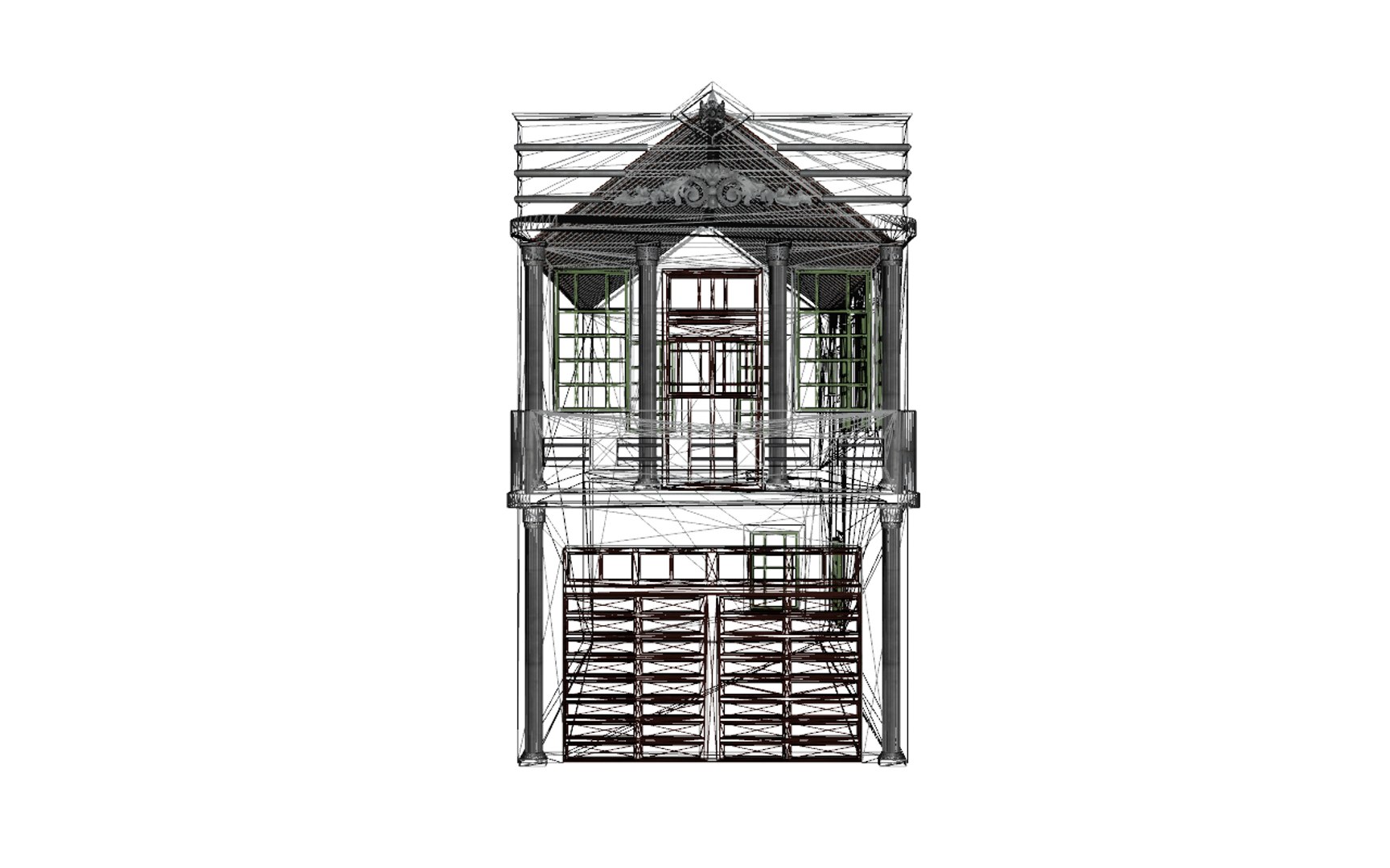 3ds traditional taiwanese house build