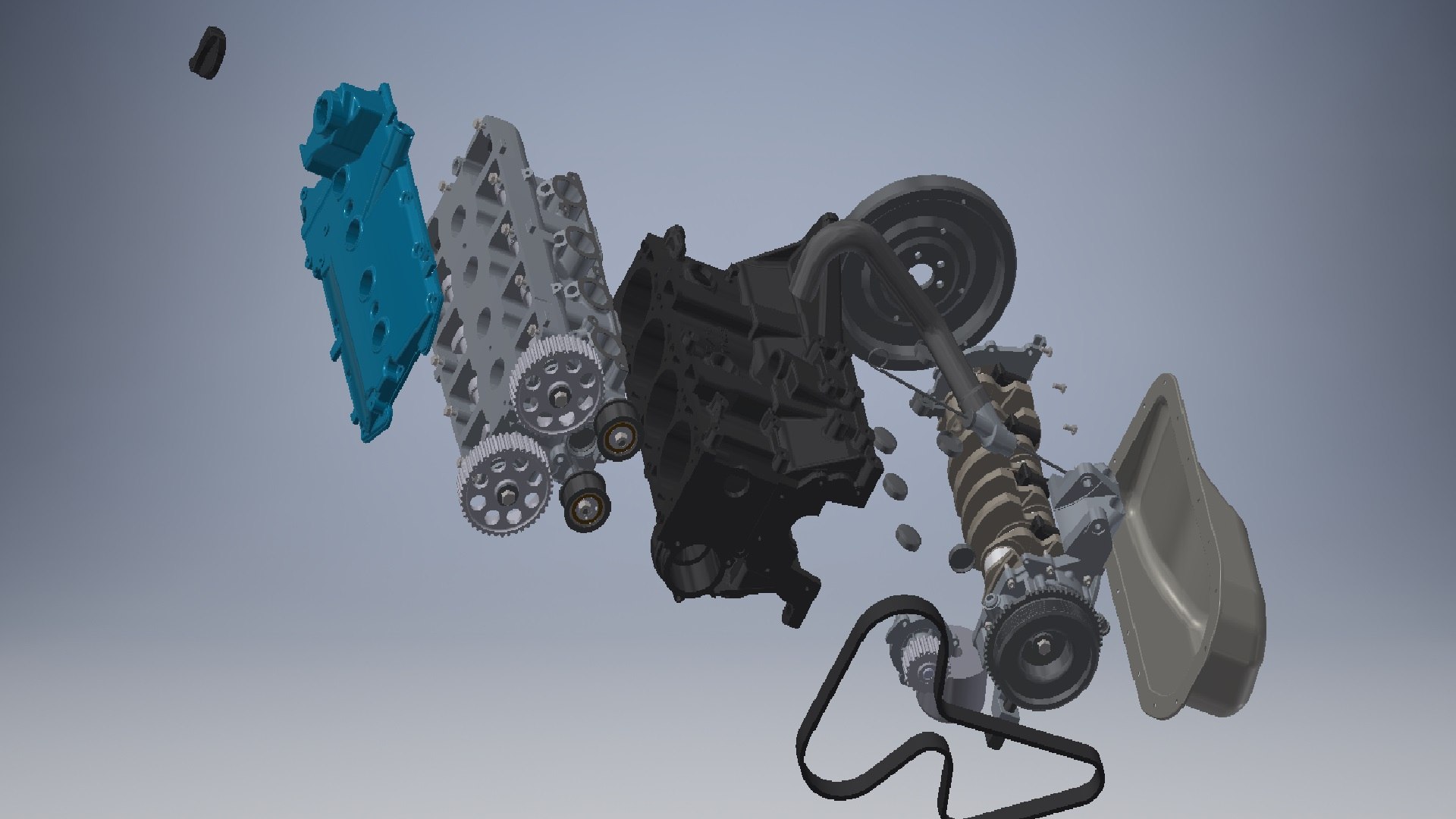 I4 Engine Block And Camshaft 3d Model 3D Model - TurboSquid 2332081