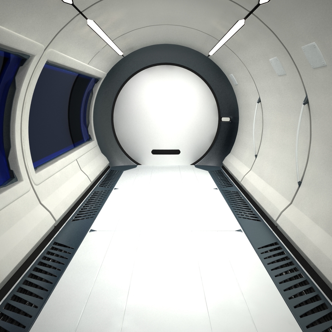 3ds Max Futuristic Sci Fi Corridor