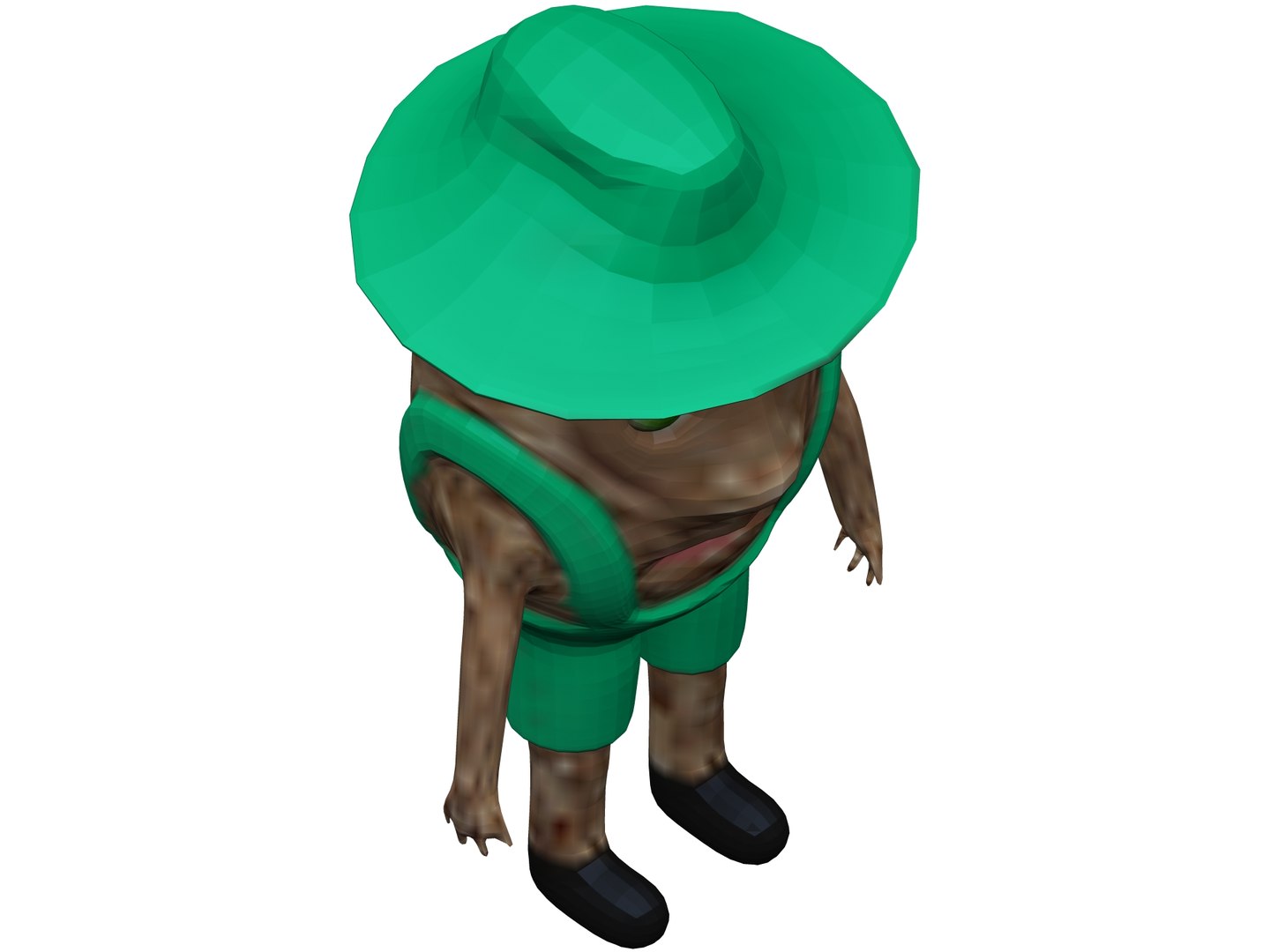 3D Cartoon Coconut - TurboSquid 1874760