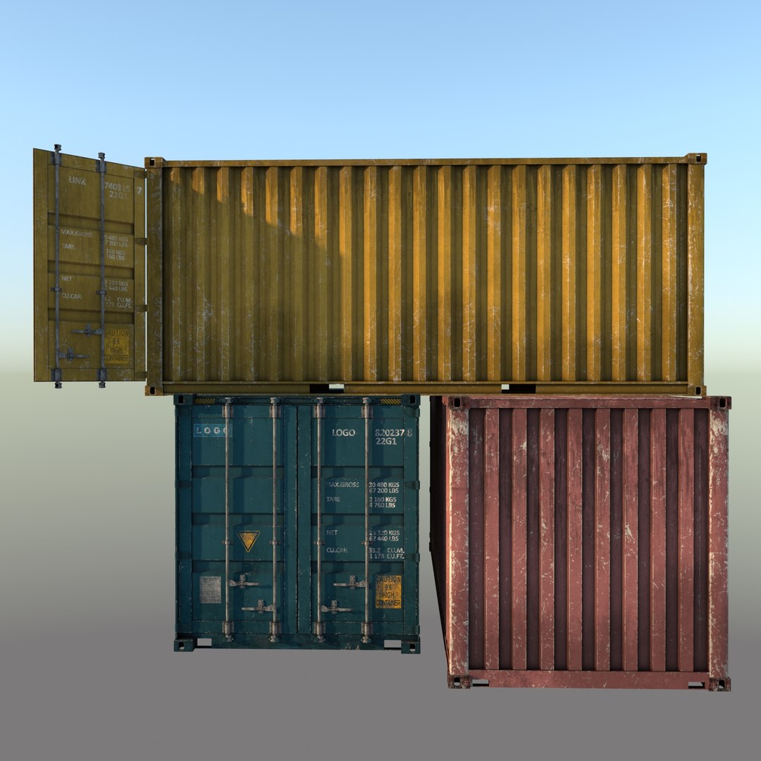 Container 20ft 3D Model - TurboSquid 1541326