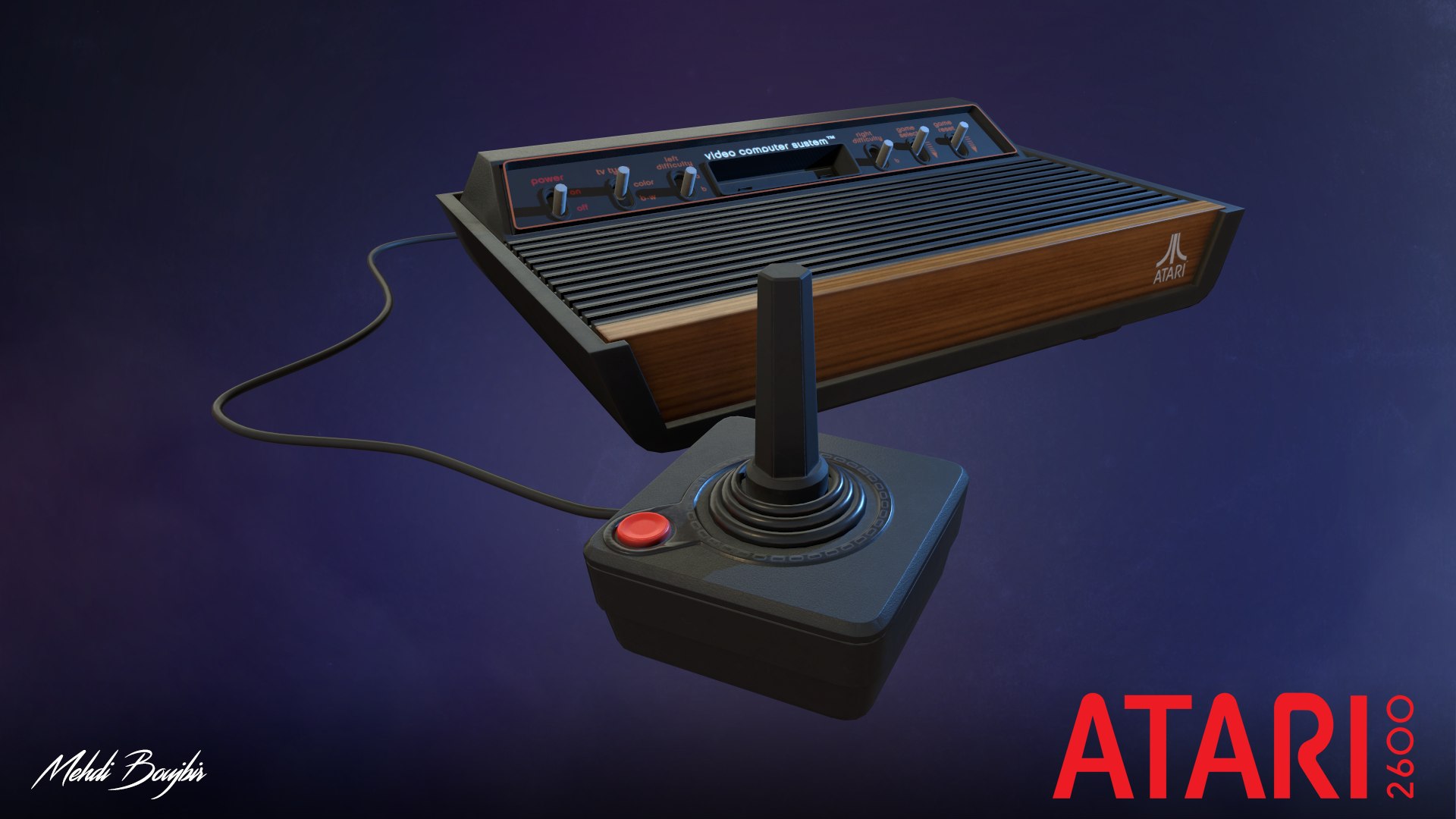 3D Model Console Atari 2600 Ready - TurboSquid 1406725