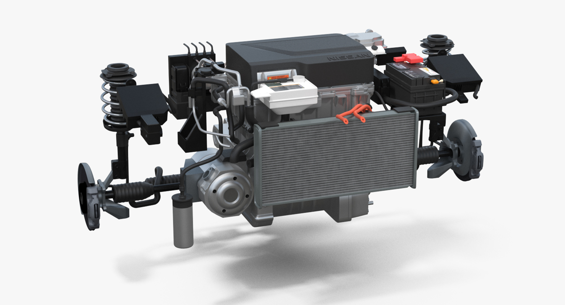 Nissan Leaf Engine Suspension 3D Model - TurboSquid 1426295
