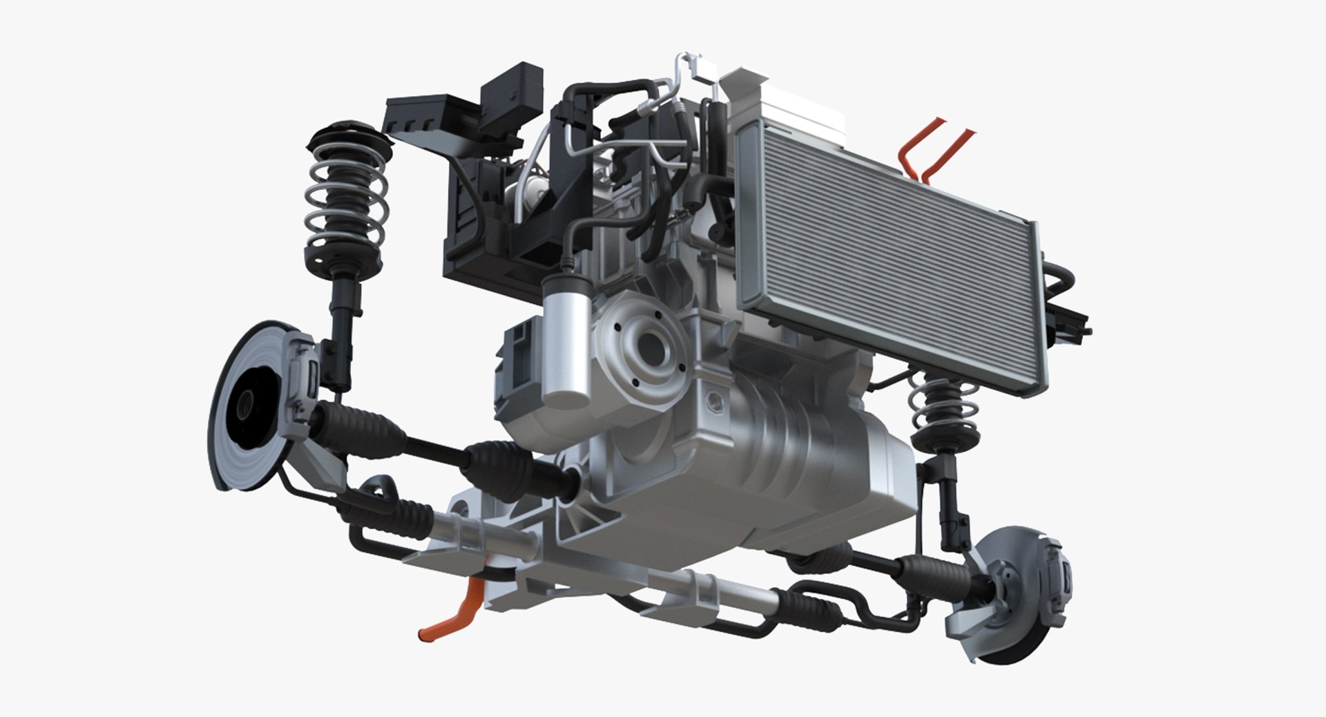 Nissan Leaf Engine Suspension 3D Model - TurboSquid 1426295