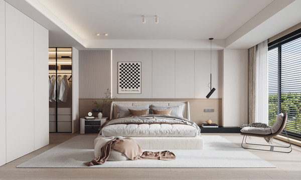 modelo 3d dormitorio moderno - TurboSquid 2233004