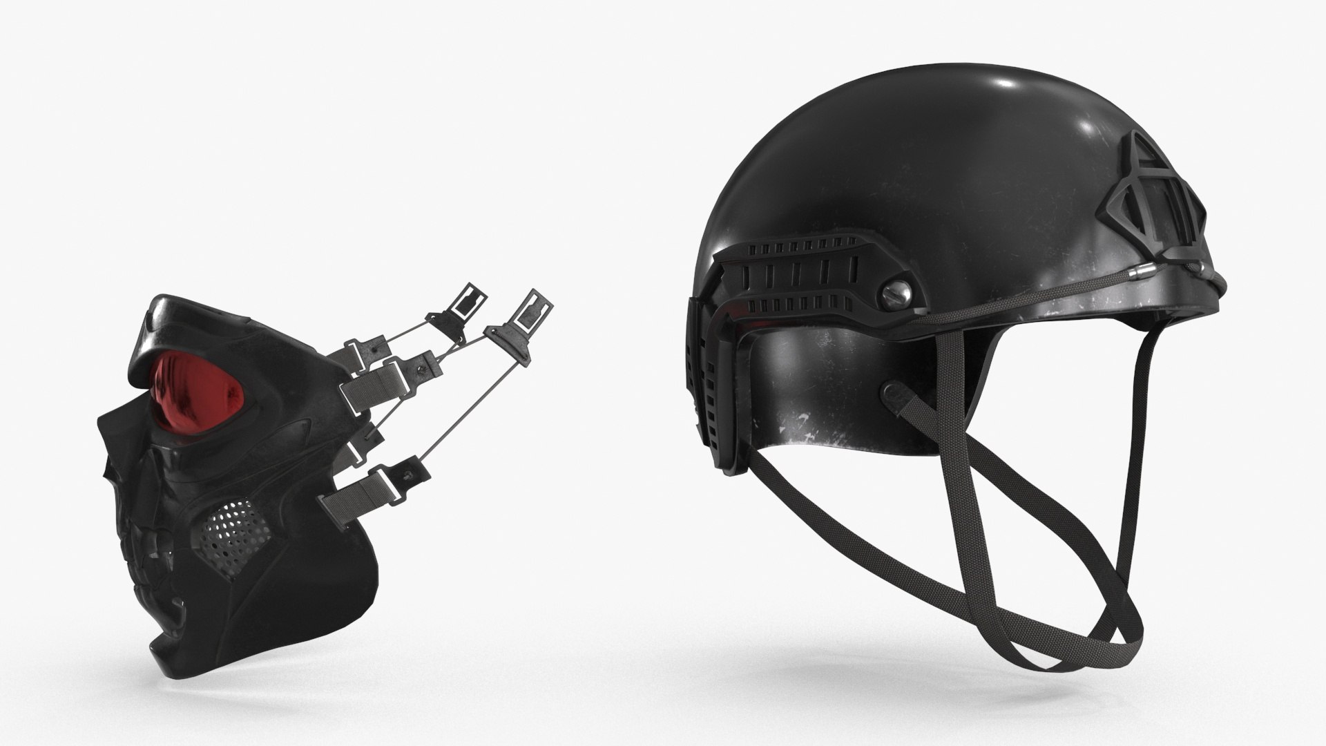 Skull Mask with Hemlet 3D model - TurboSquid 2085984