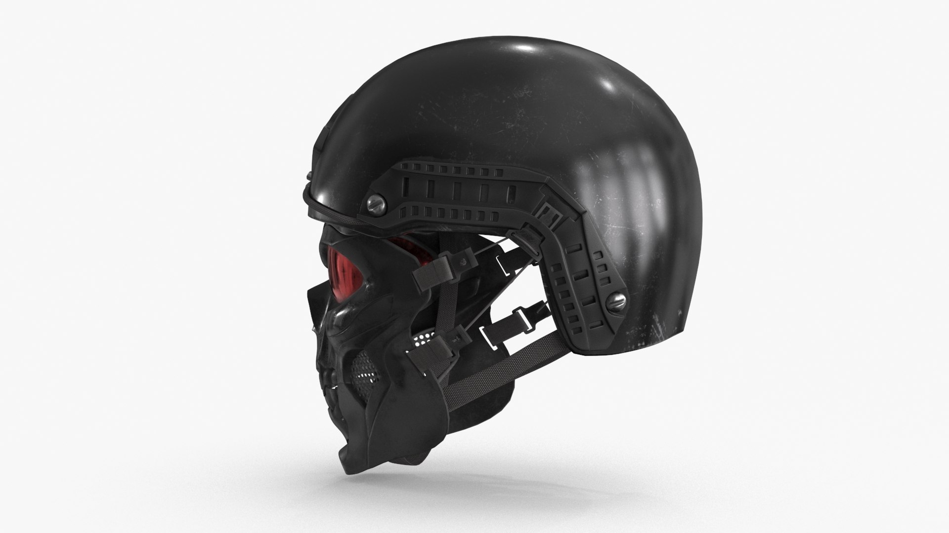 Skull Mask With Hemlet 3D Model - TurboSquid 2085984