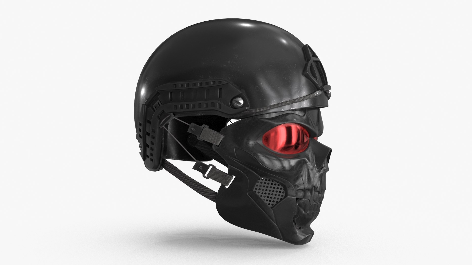 Skull Mask With Hemlet 3D Model - TurboSquid 2085984