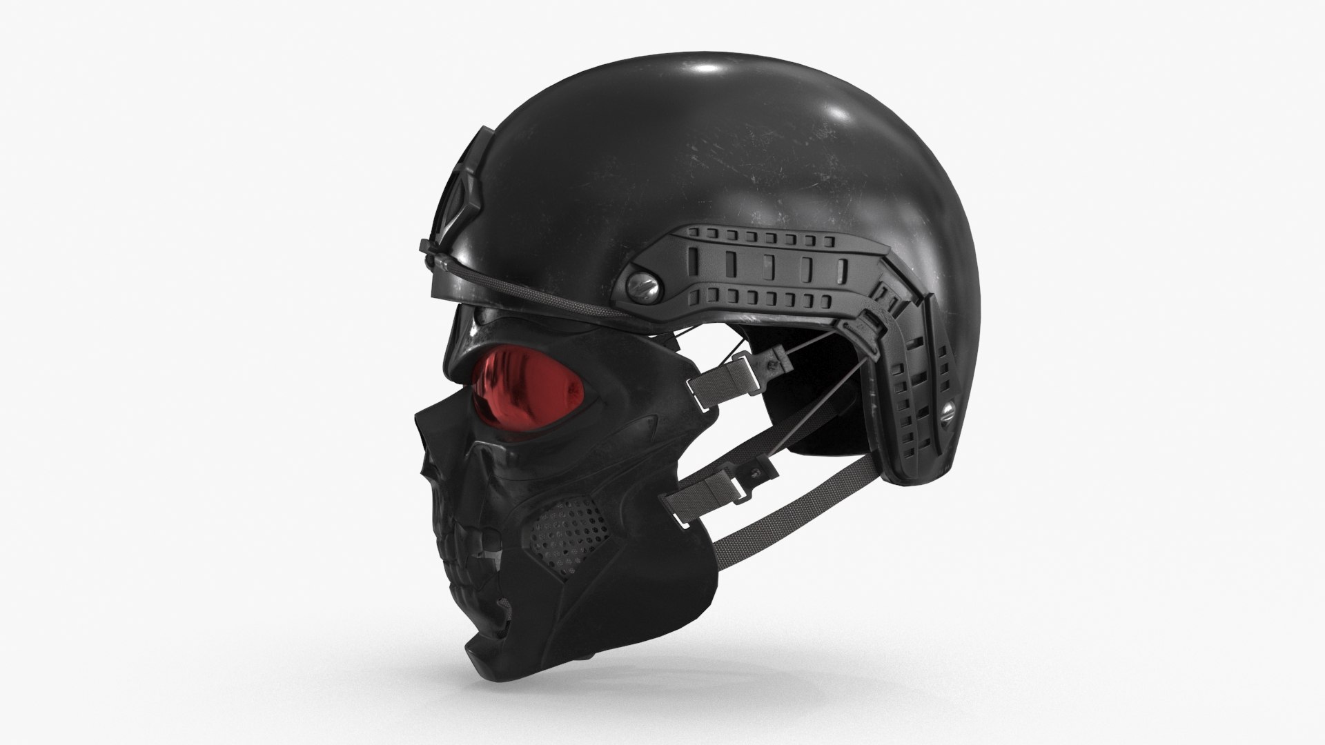 Skull Mask With Hemlet 3D Model - TurboSquid 2085984