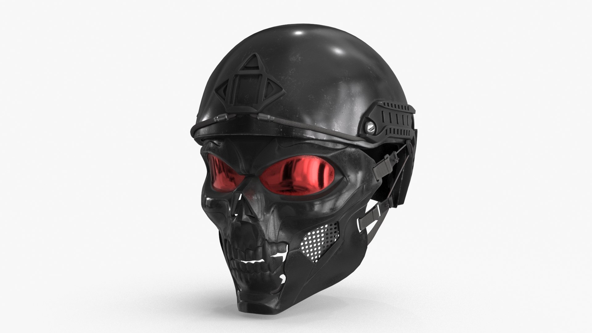 Skull Mask With Hemlet 3D Model - TurboSquid 2085984