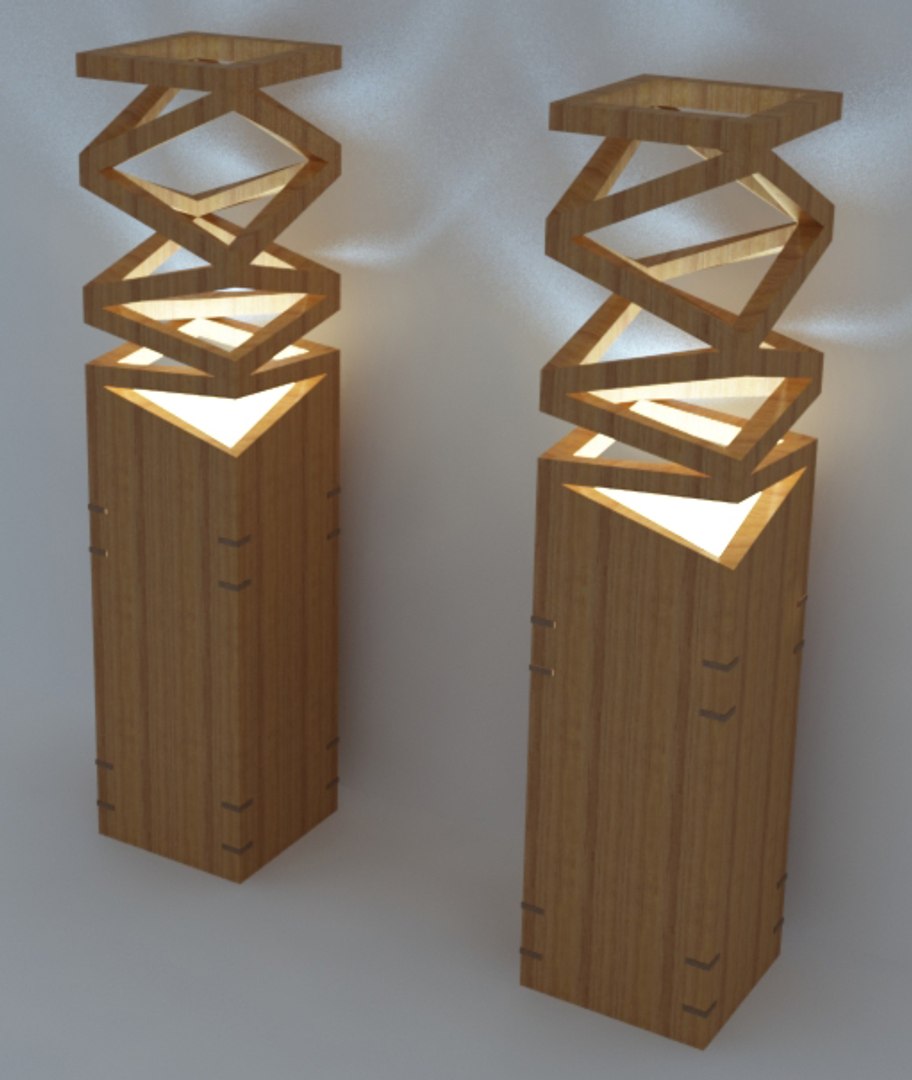 3d model light fixture lamp