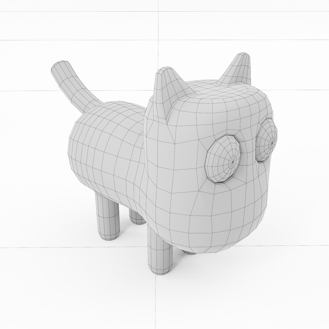 3D Cat toon 3d model - TurboSquid 1996989