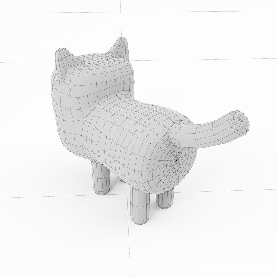 3D Cat toon 3d model - TurboSquid 1996989
