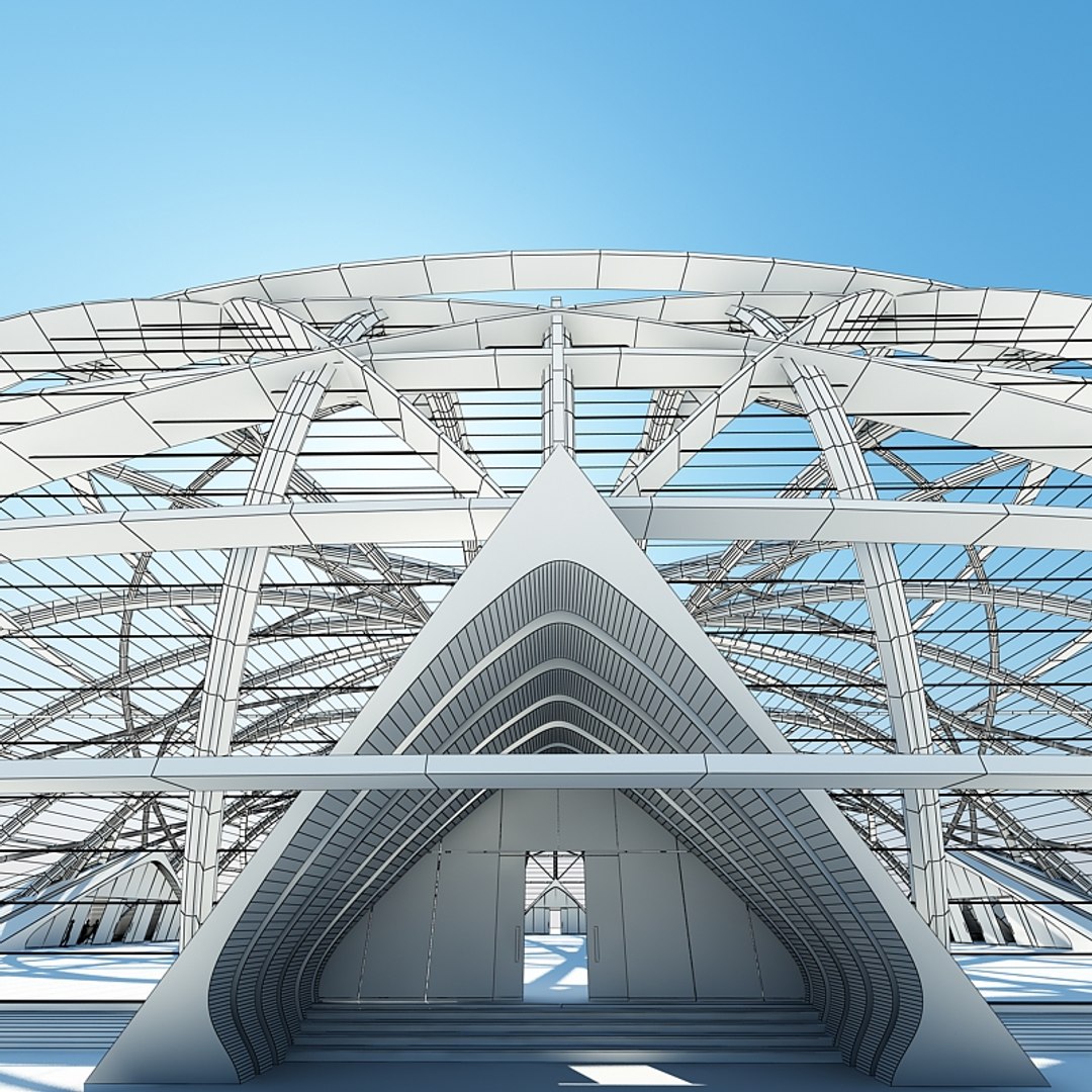 3d architectural structure