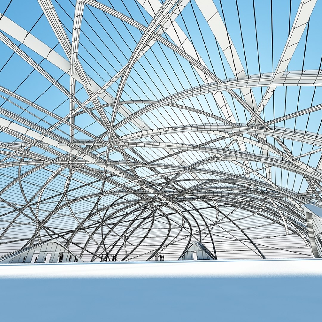 3d architectural structure