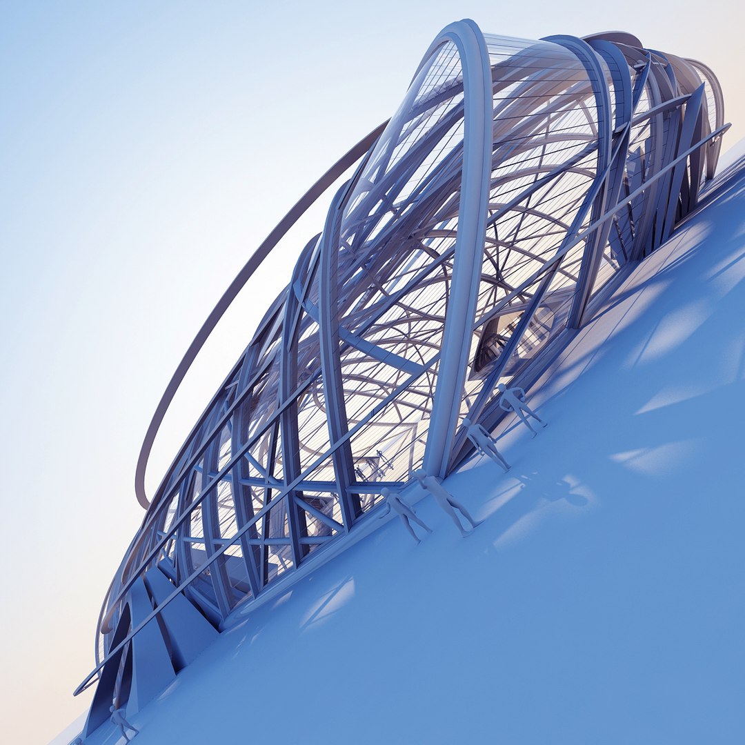 3d architectural structure