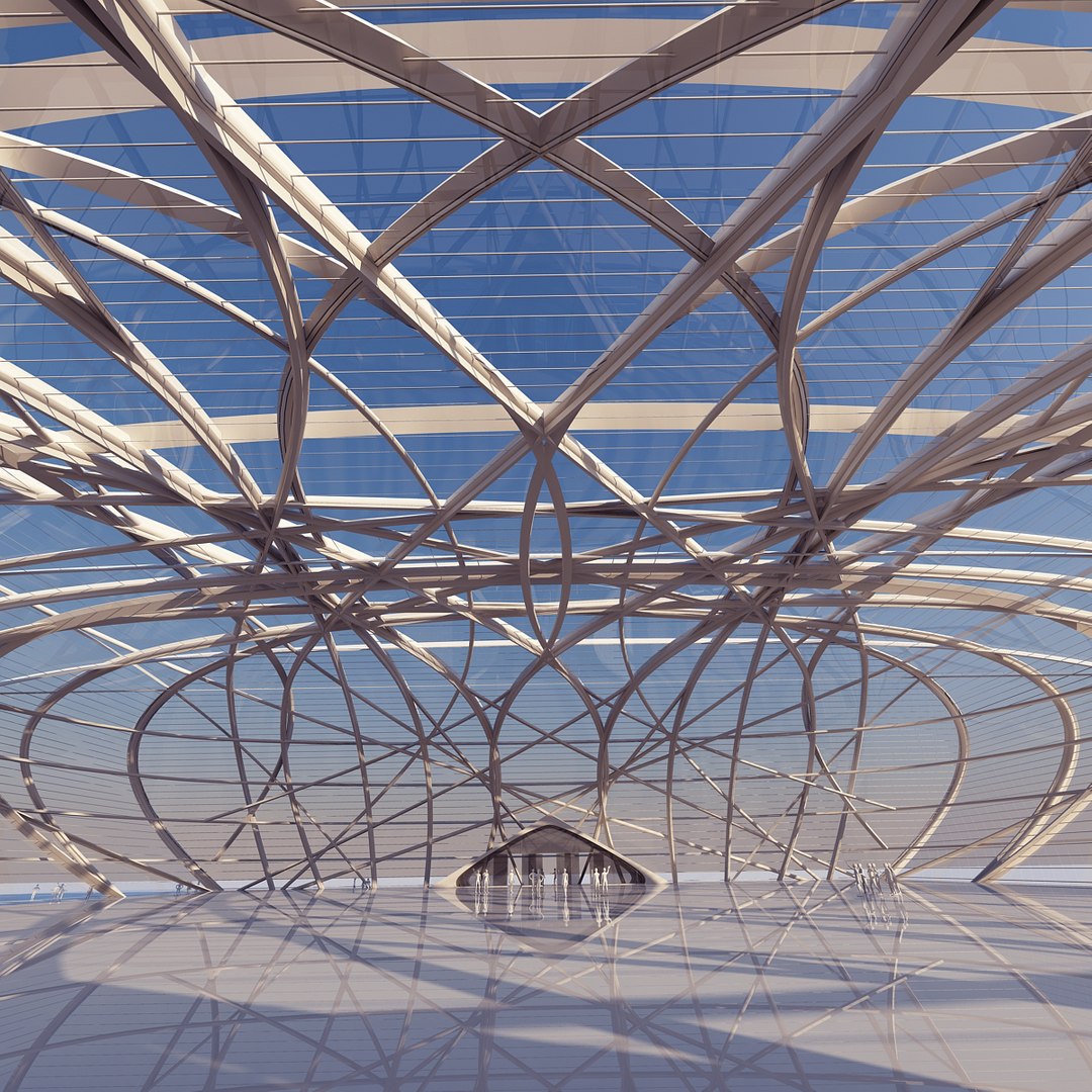 3d architectural structure