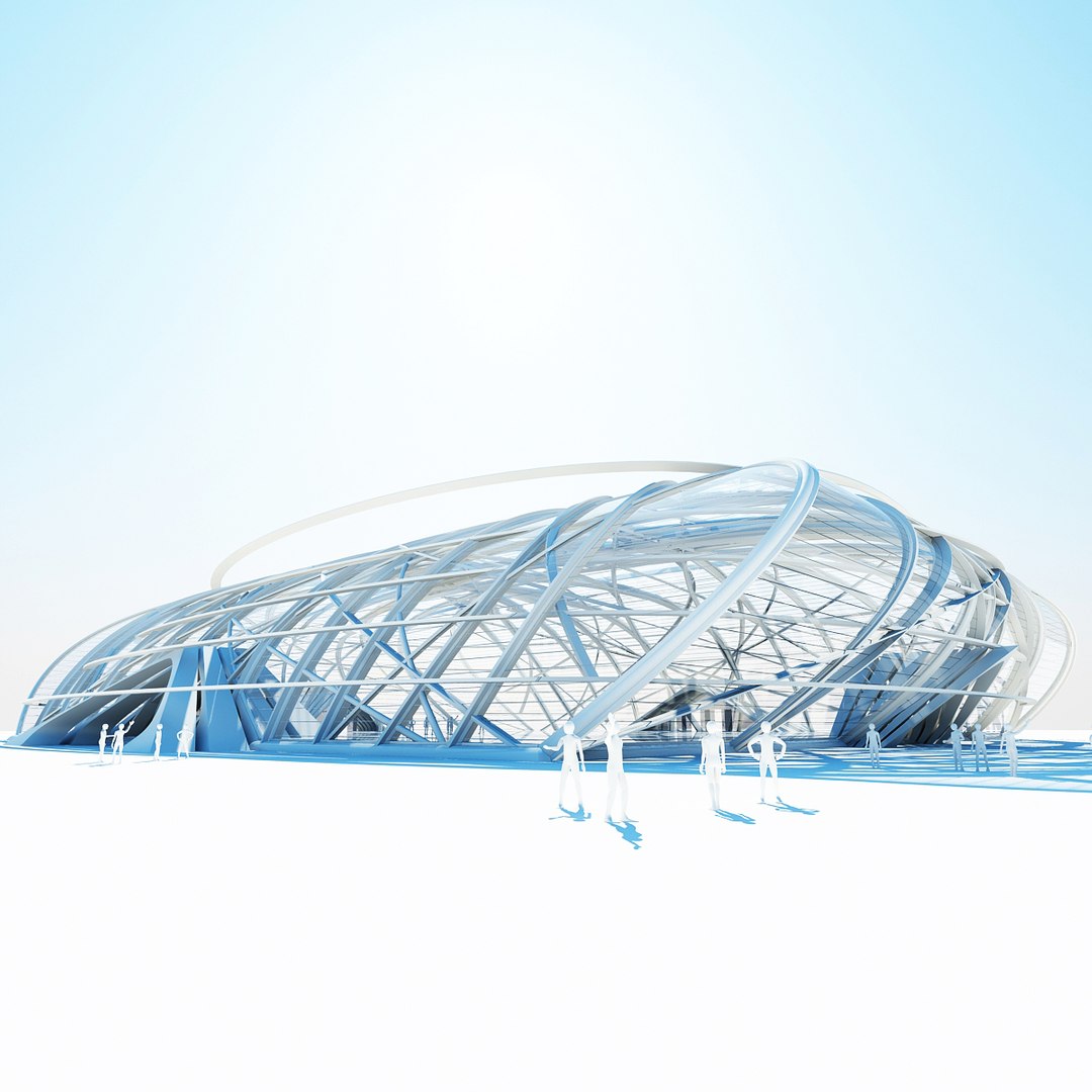 3d architectural structure