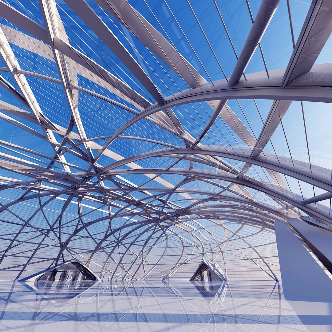 3d architectural structure