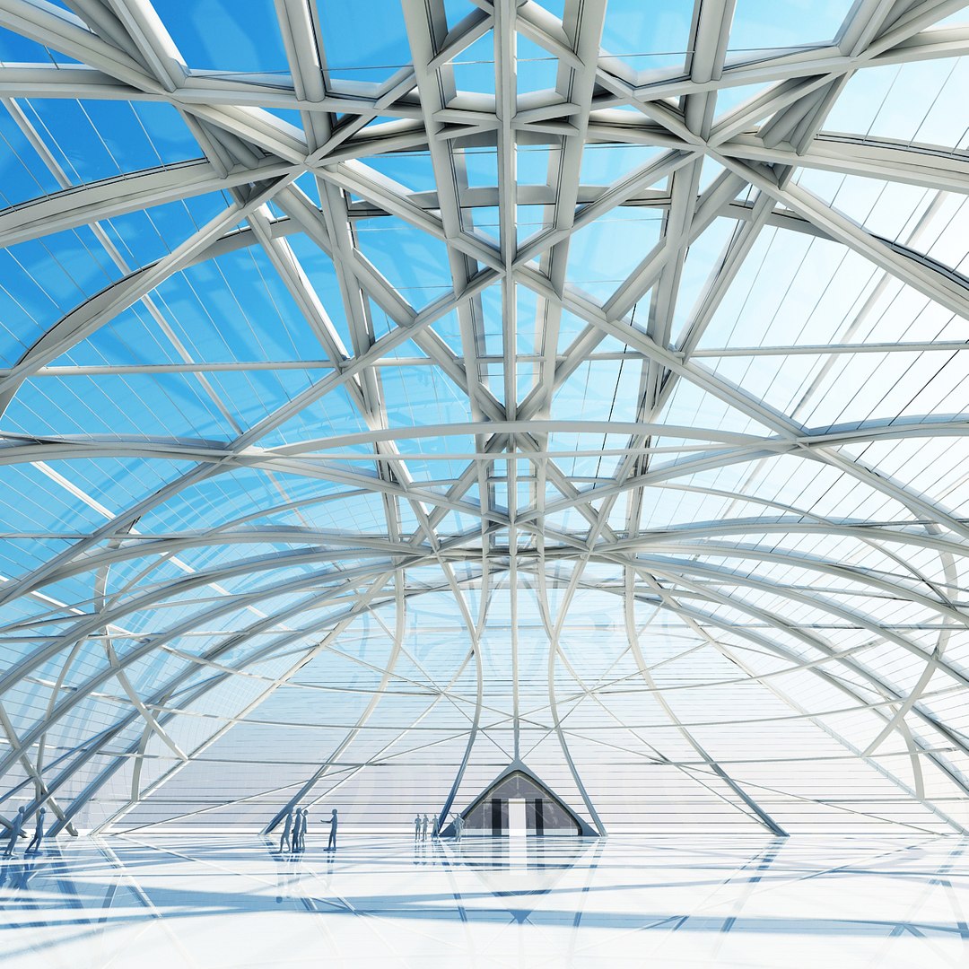 3d architectural structure