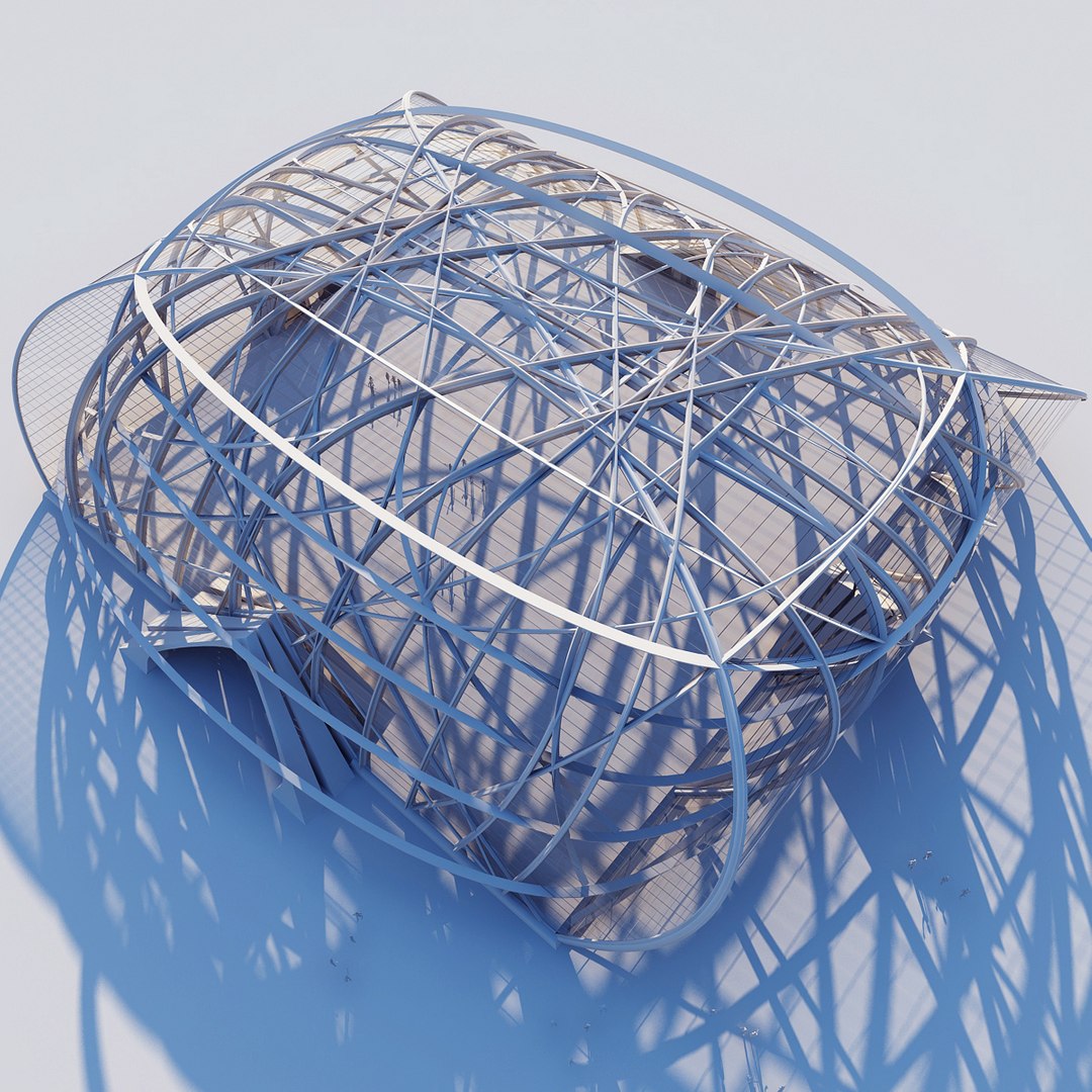 3d architectural structure