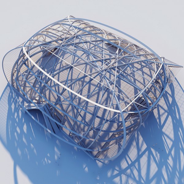 3d architectural structure