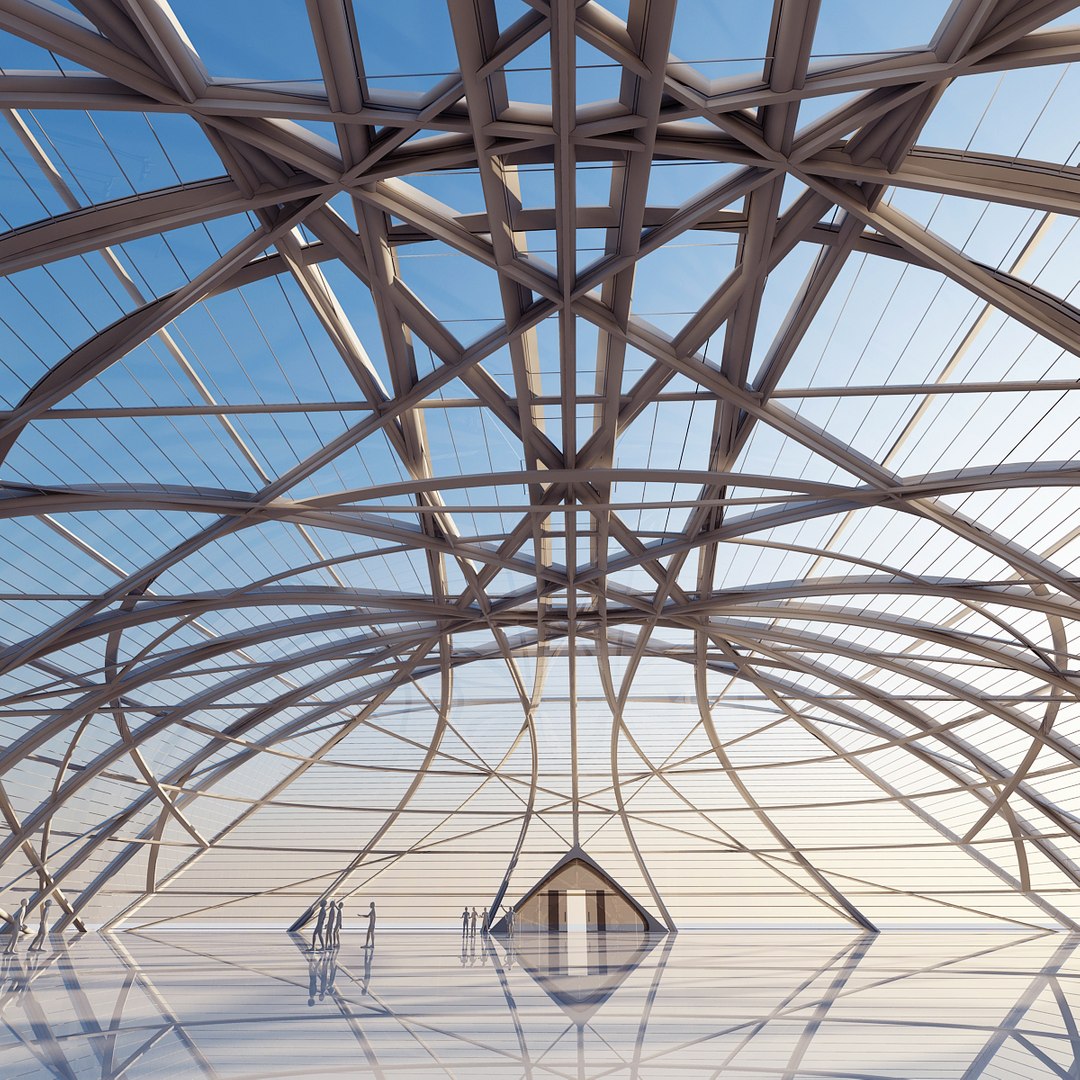 3d architectural structure