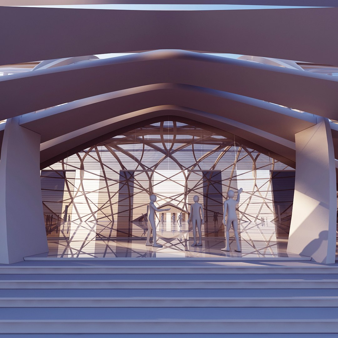 3d architectural structure