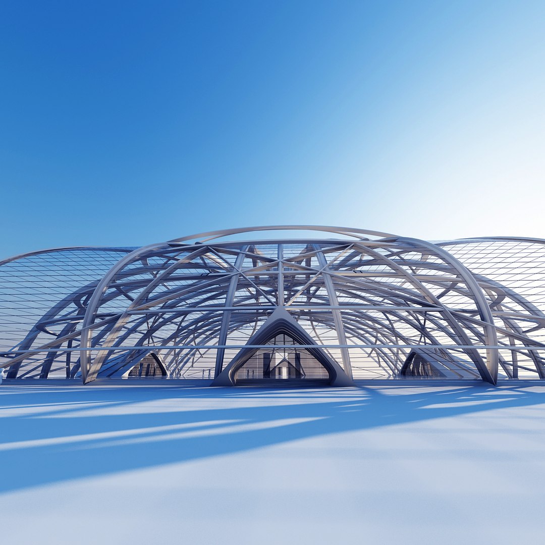 3d architectural structure