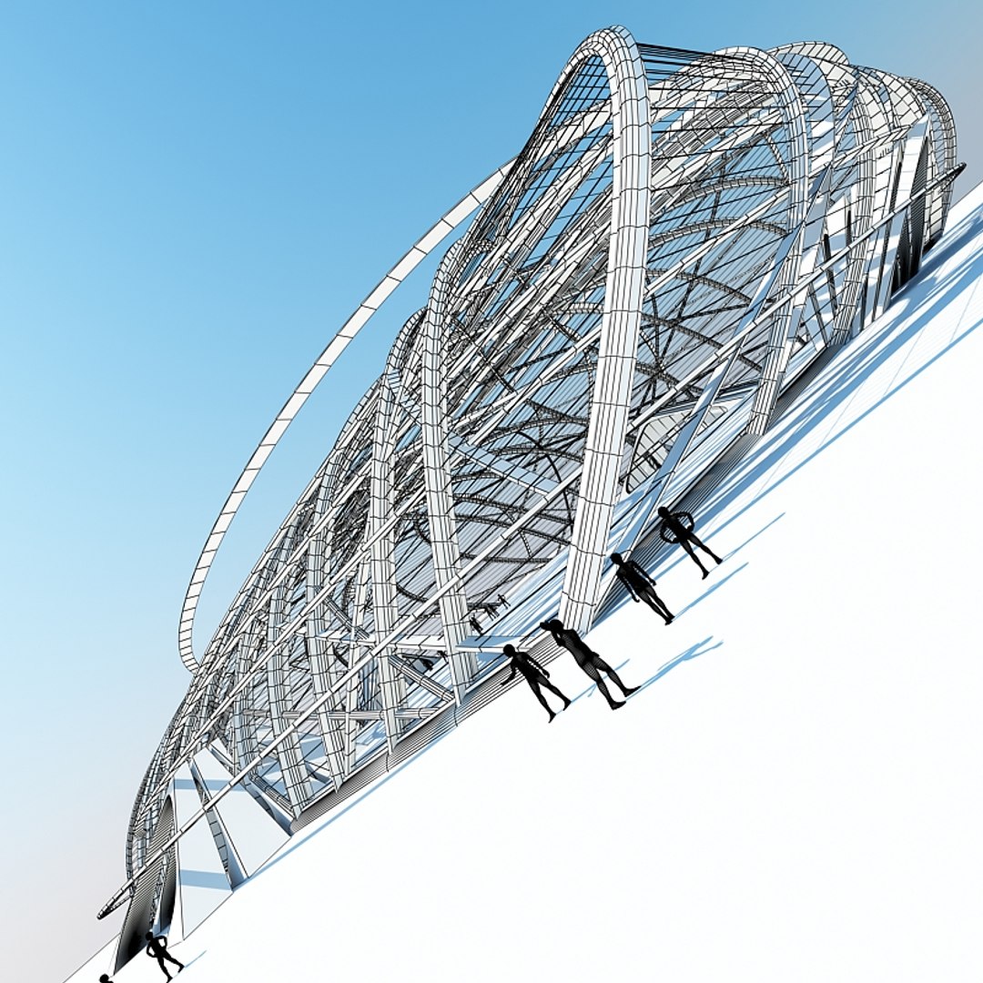 3d architectural structure