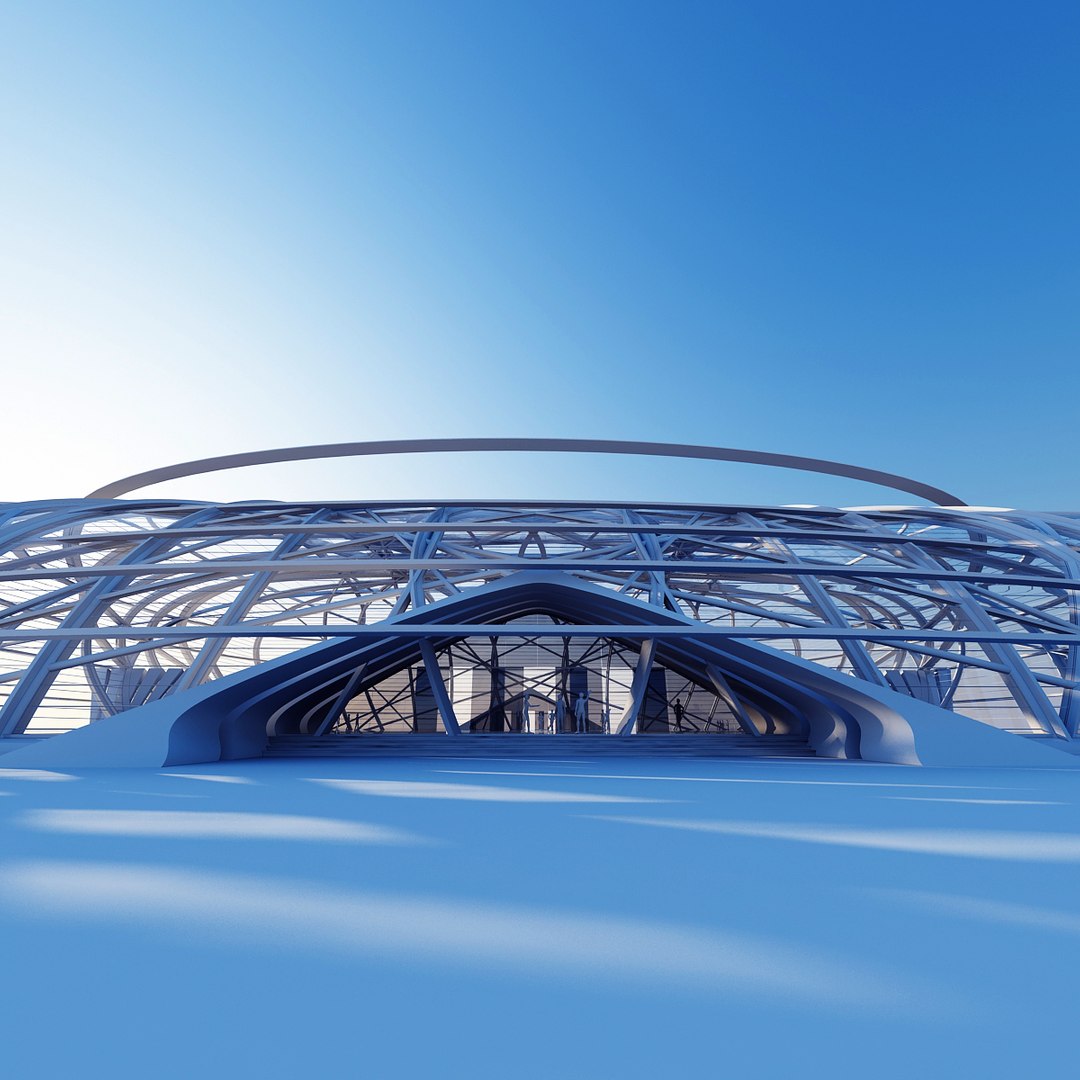 3d architectural structure