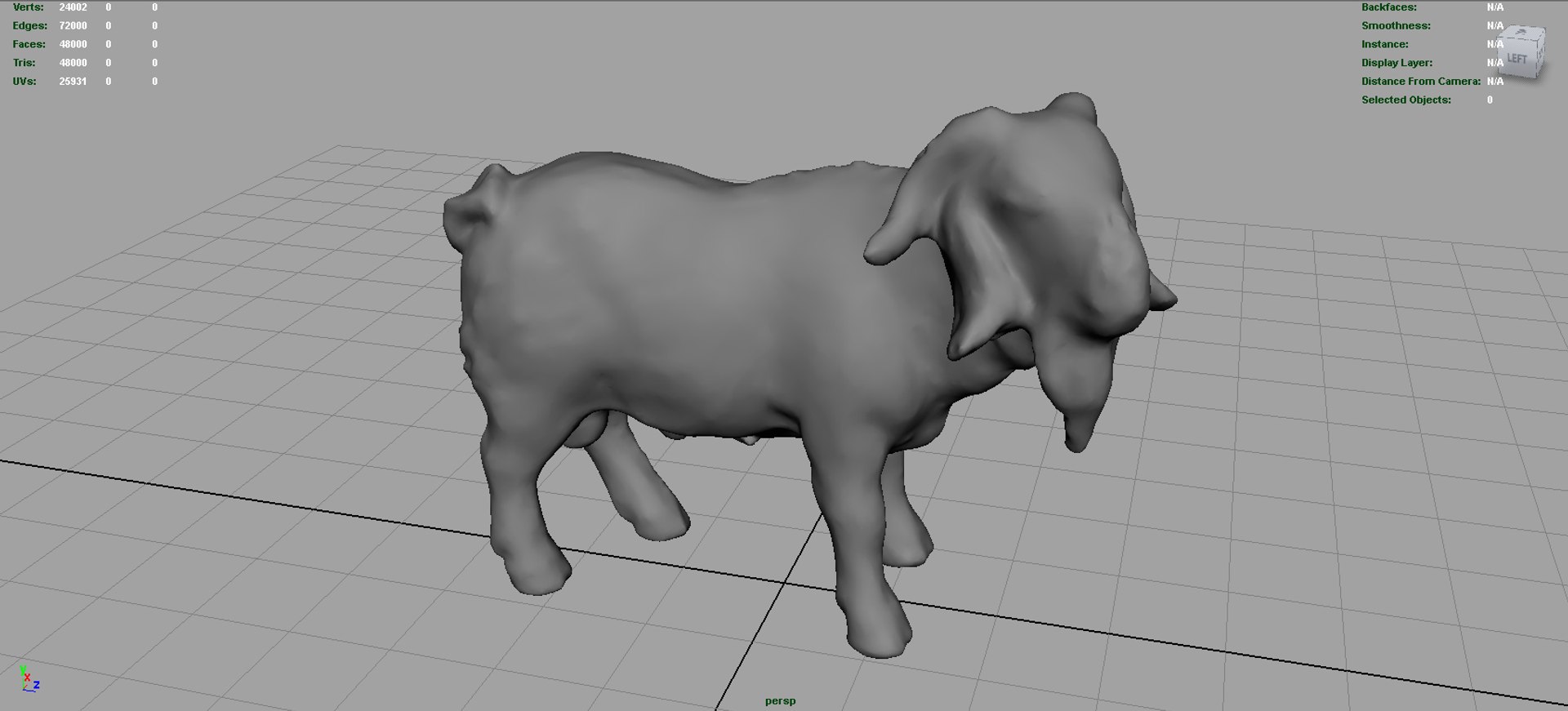 Domestic Goat 3D Model - TurboSquid 1287813