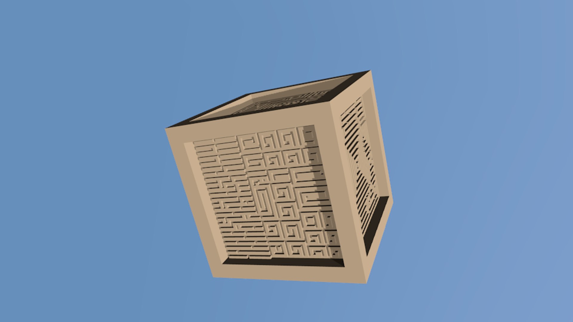 Free Cube Maze 3d Model