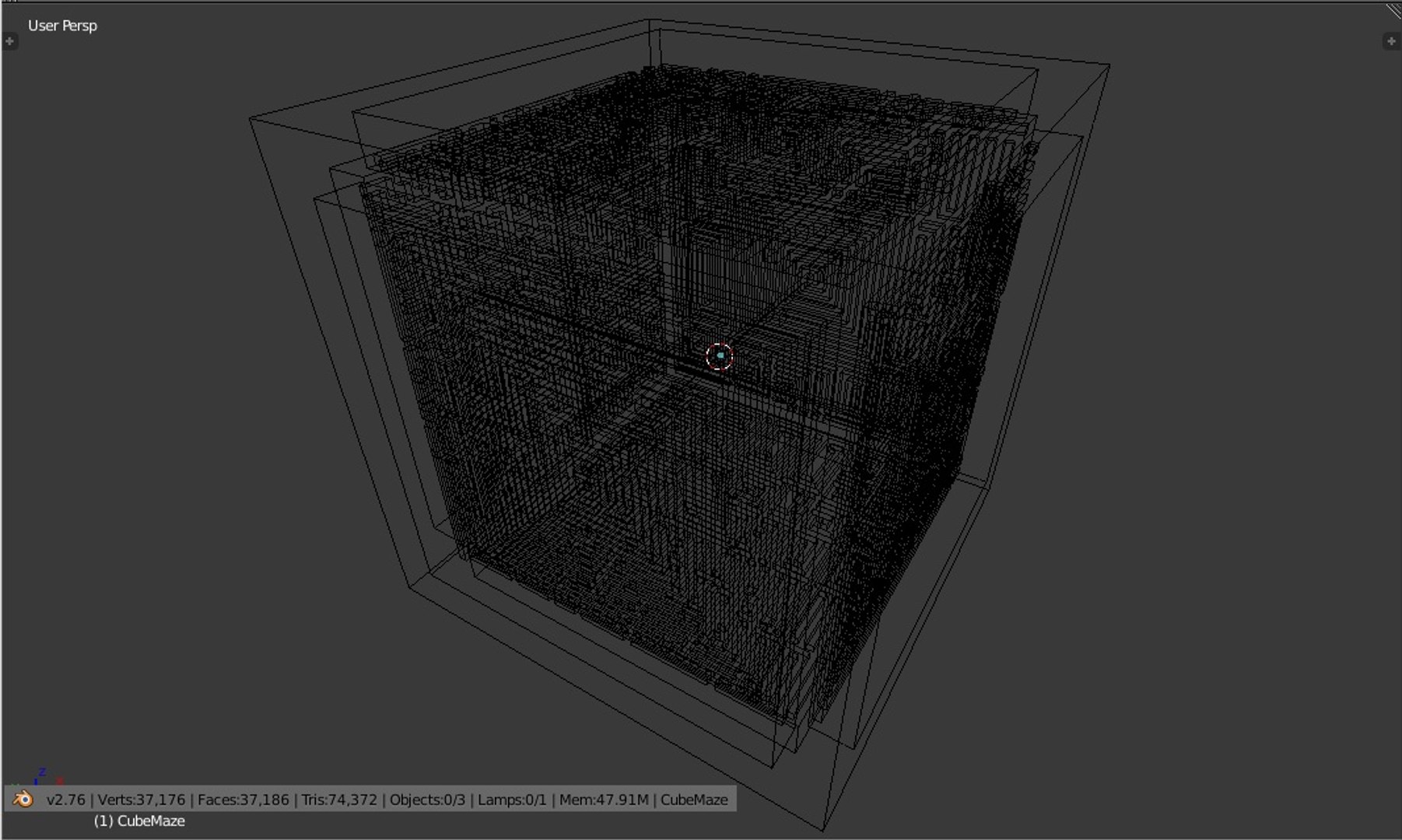 Free Cube Maze 3d Model
