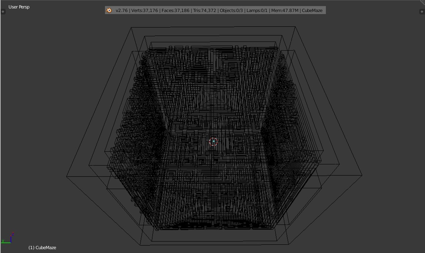 Free Cube Maze 3d Model