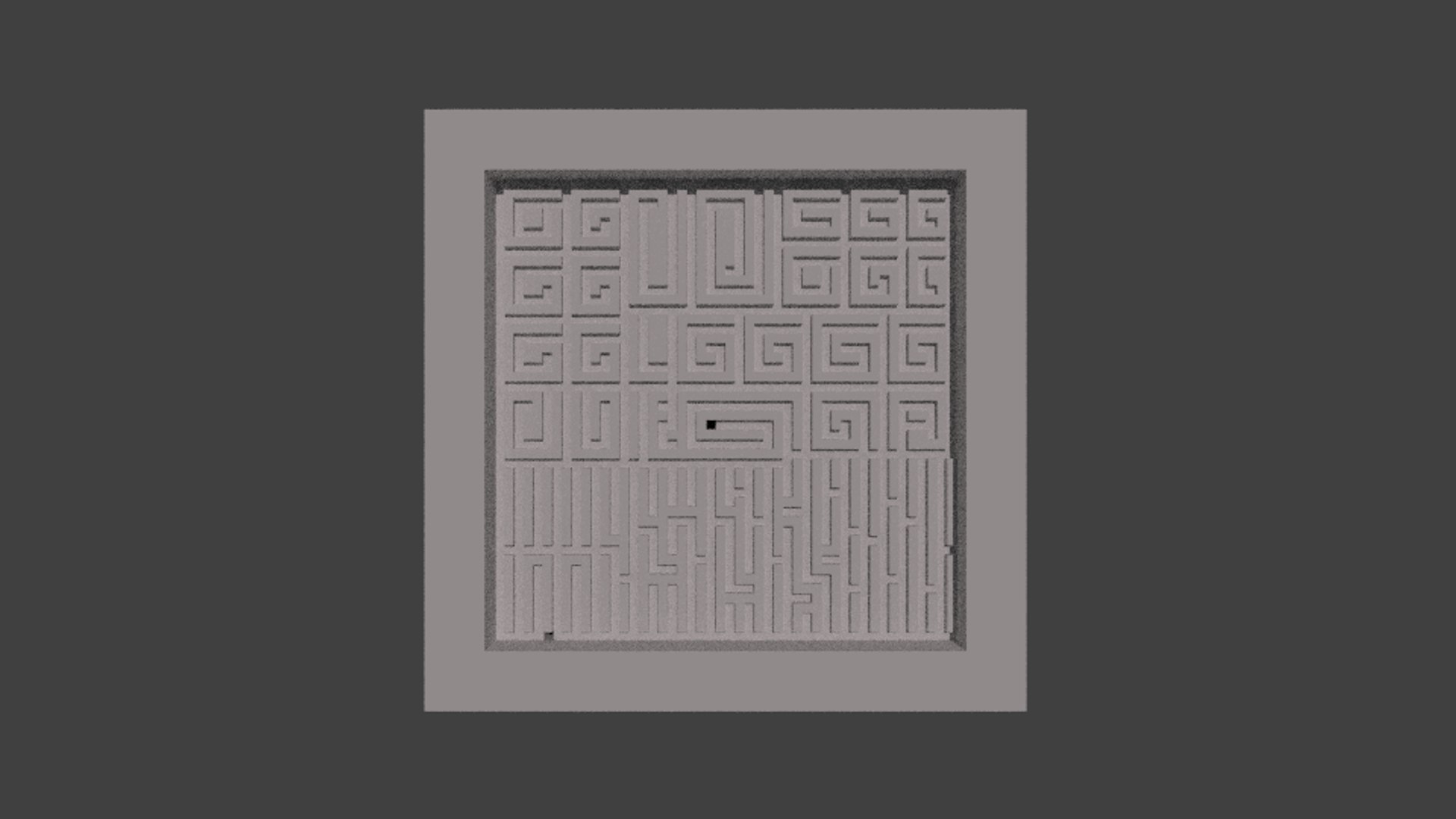 Free Cube Maze 3d Model