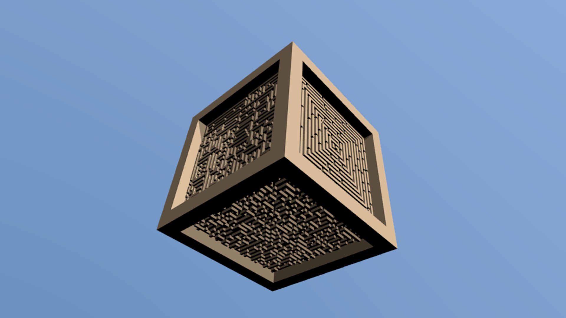 Free Cube Maze 3d Model