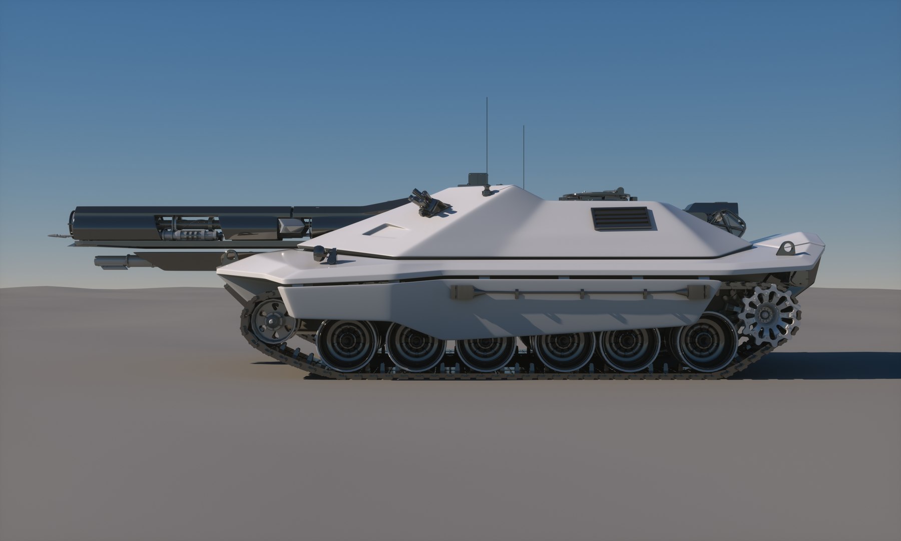 Sci-fi Tank Concept 3d Max