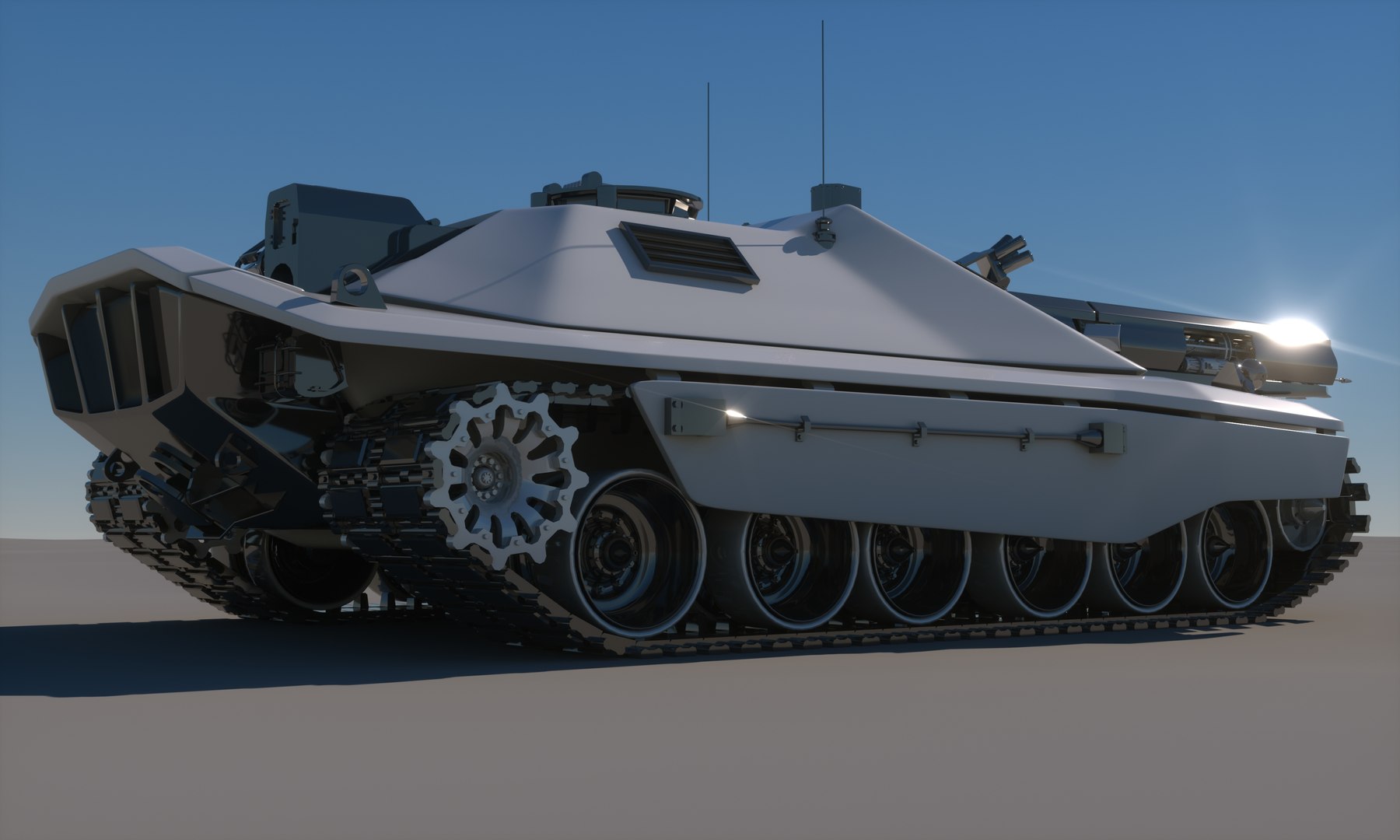 Sci-fi Tank Concept 3d Max