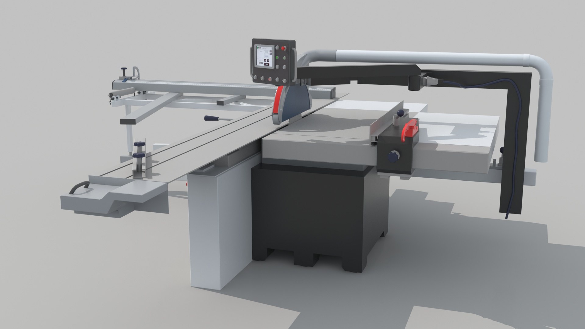 CNC Precision Push Table Saw 3D Model - TurboSquid 2277588