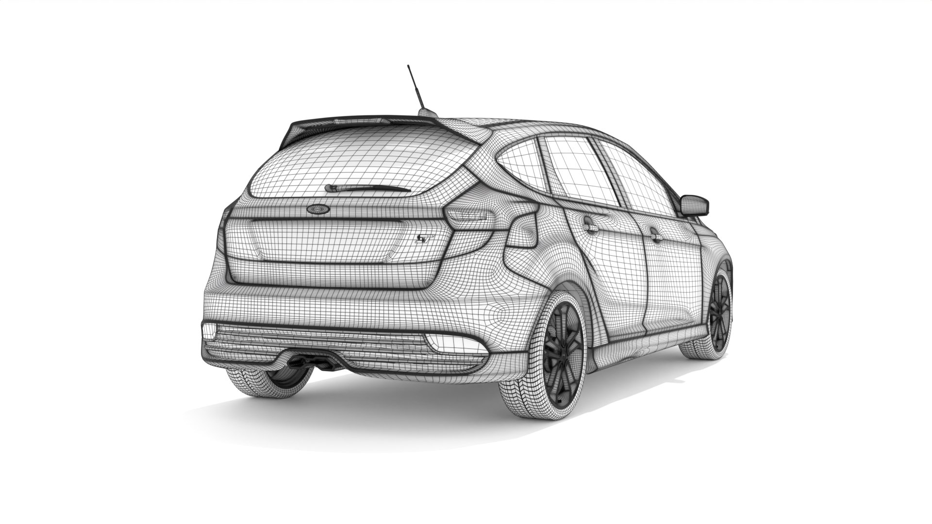 3D Ford Focus Mk III ST - TurboSquid 1894496
