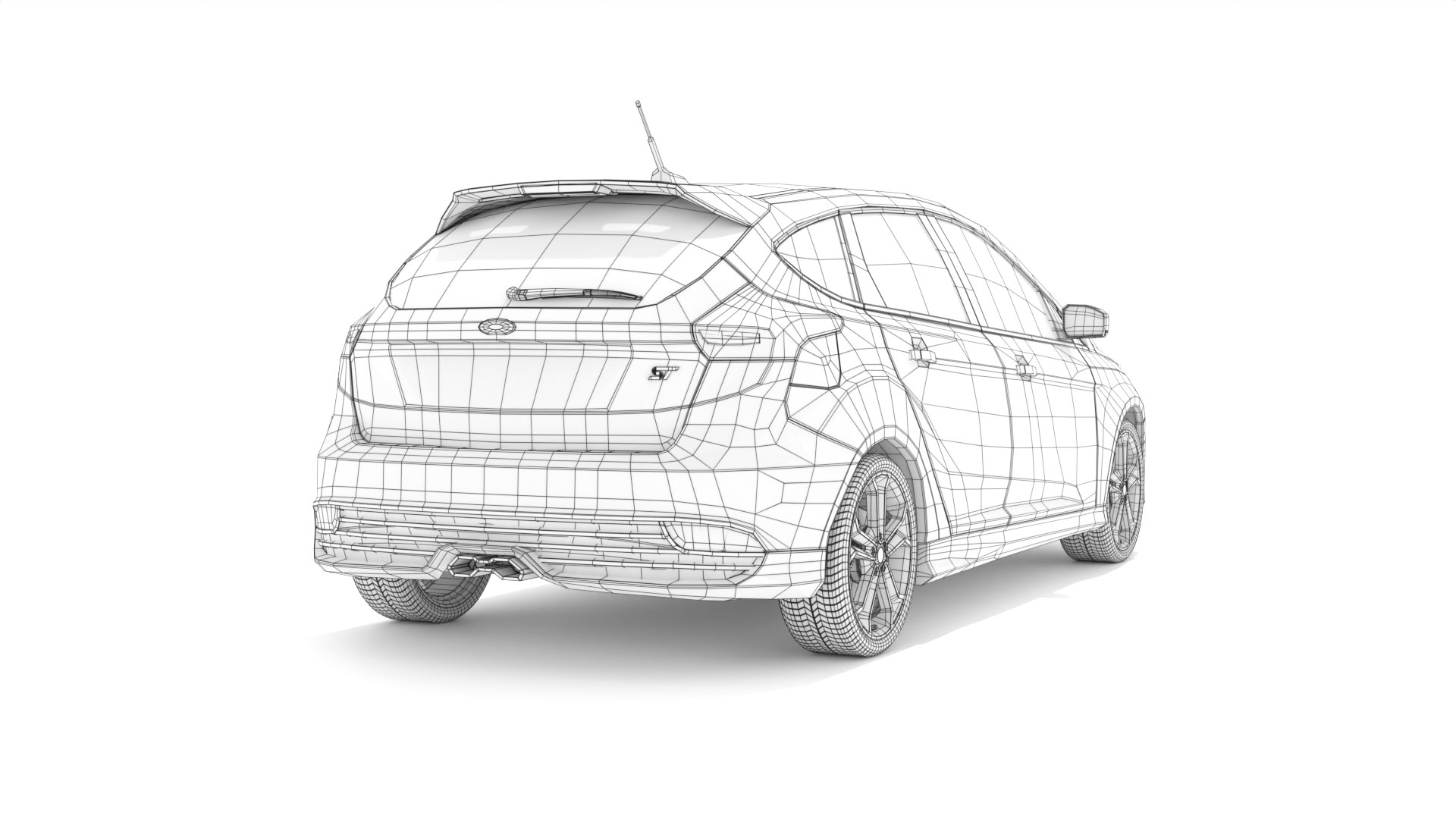 3D Ford Focus Mk III ST - TurboSquid 1894496