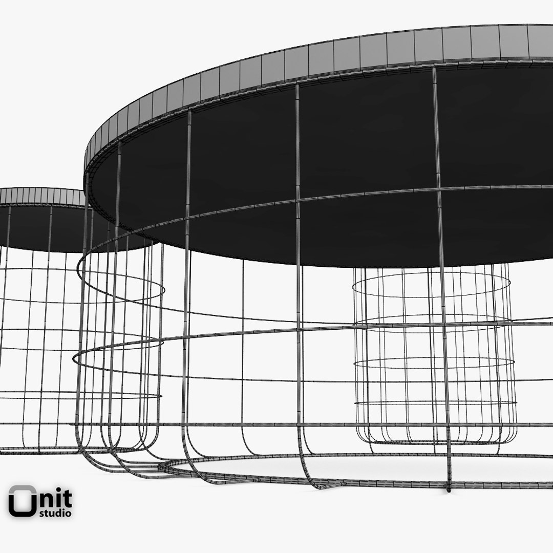 3d Model 3 Table Wire Group