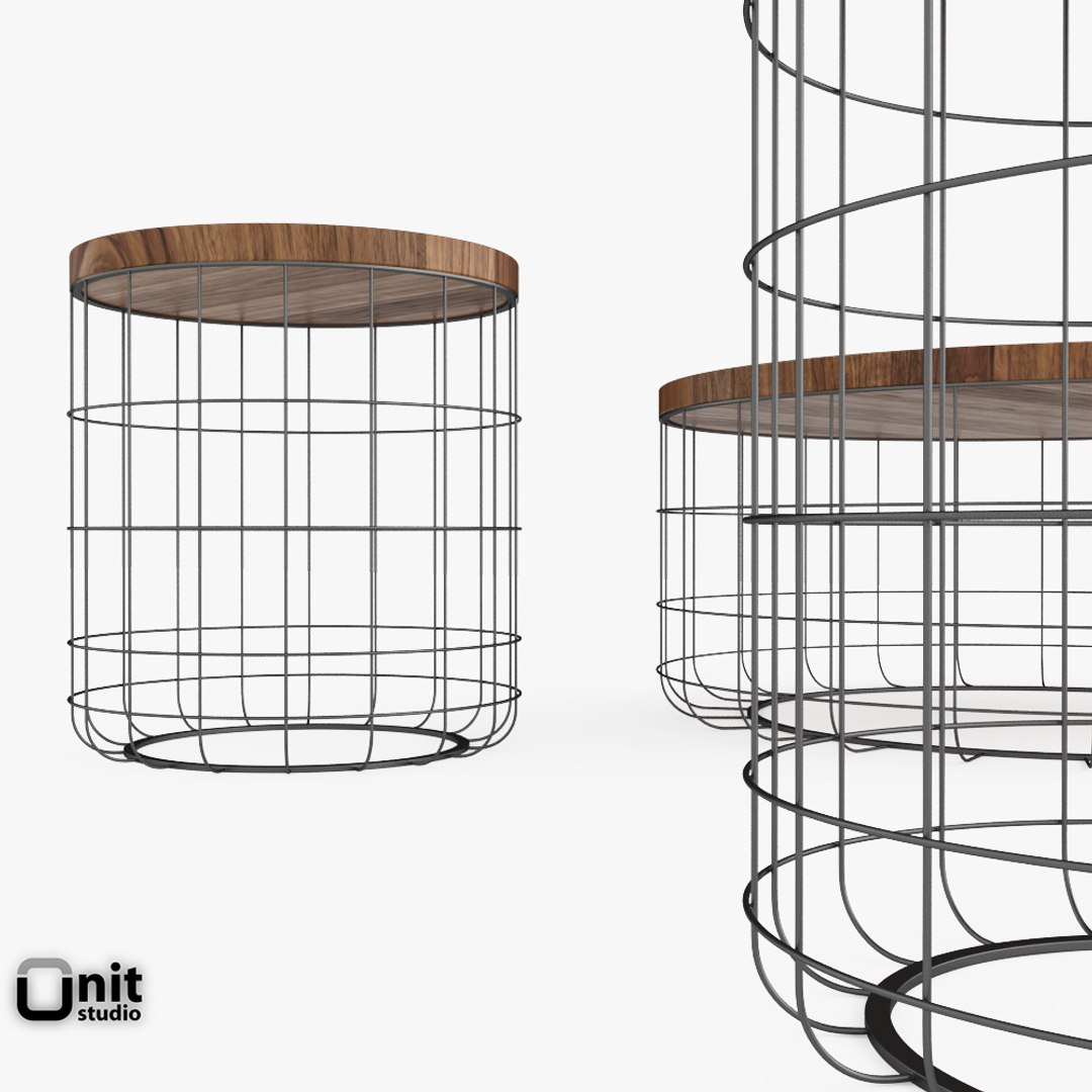 3d Model 3 Table Wire Group