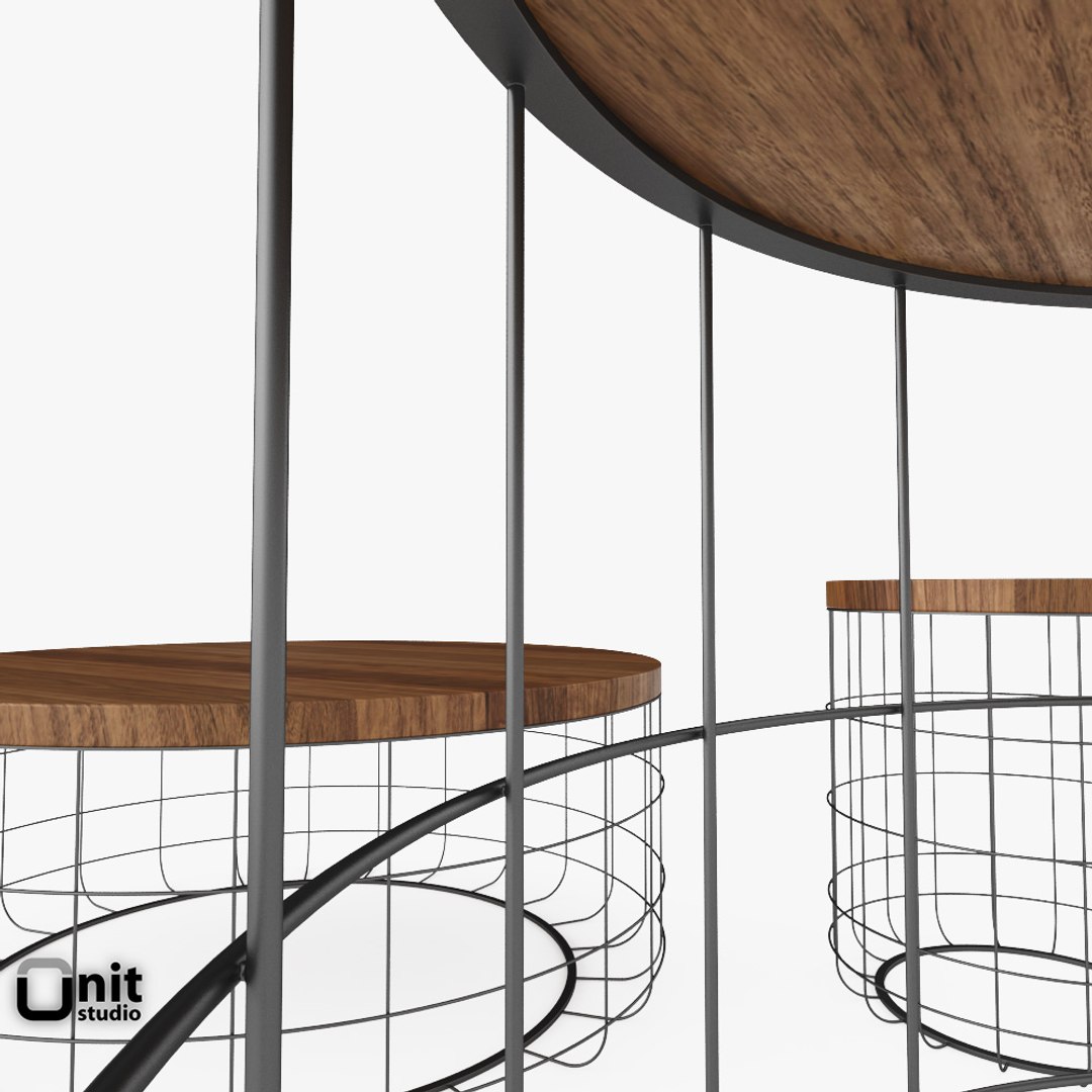 3d Model 3 Table Wire Group
