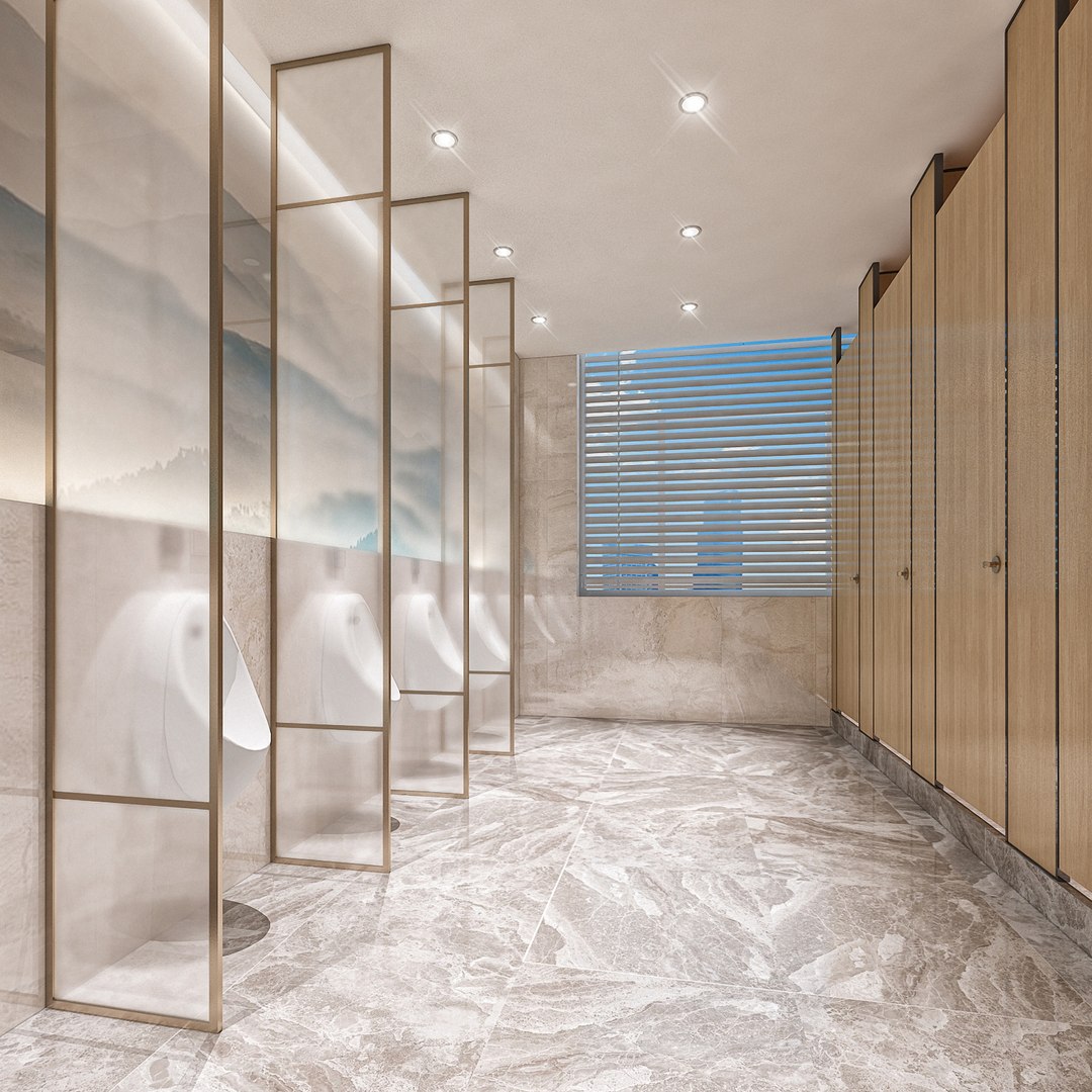 The Hotel Restrooms 3D Model - TurboSquid 2152584