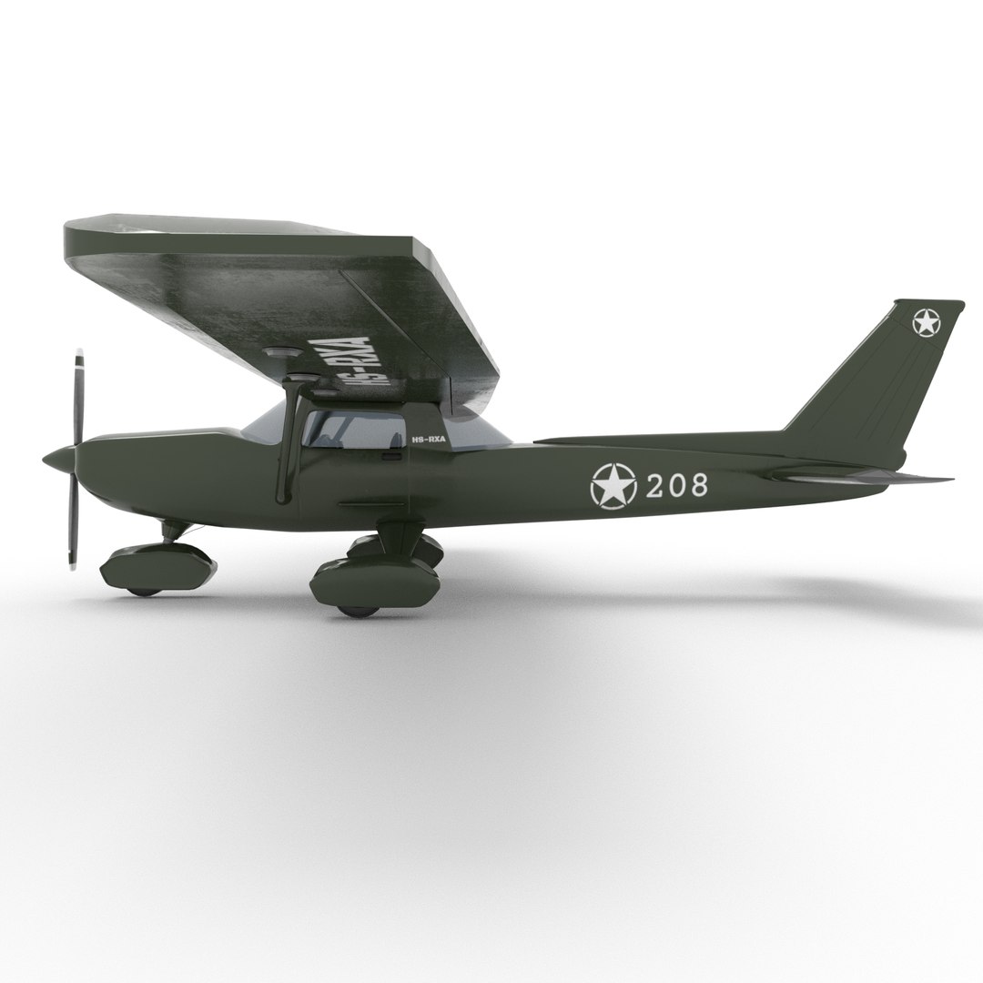 Small Military Airforce Plane 3D Model - TurboSquid 2032871